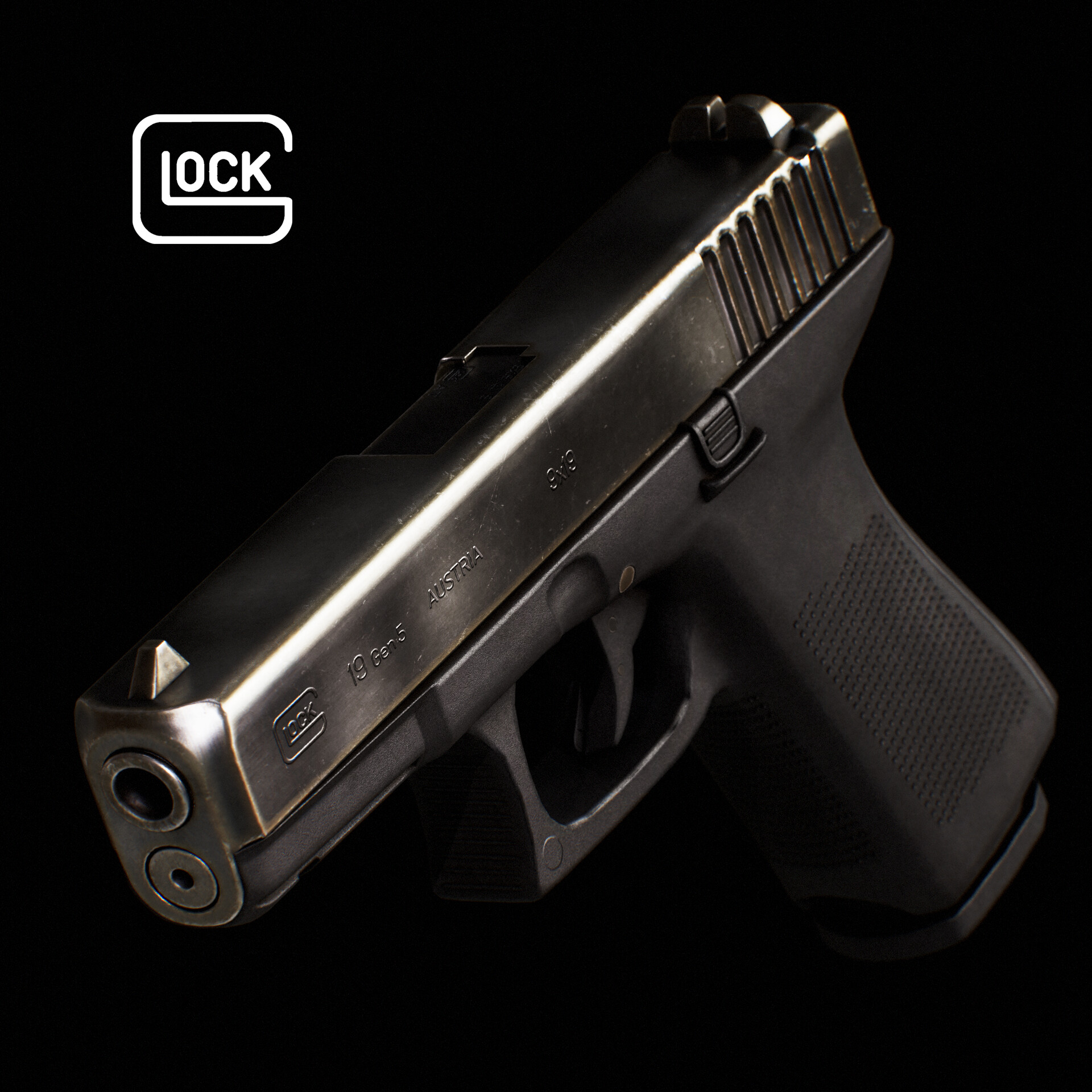 ArtStation - Glock 19 Gen 5 Game Ready Asset