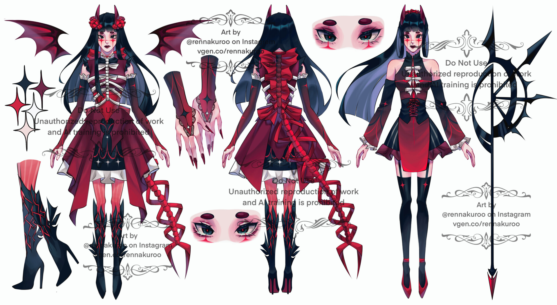 ArtStation - Character Design Reference Sheet The Devil