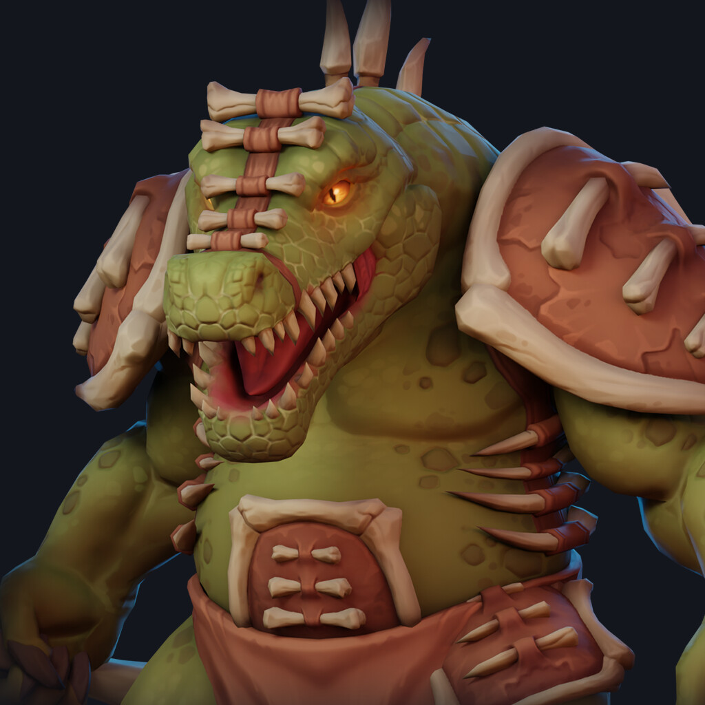 ArtStation - Crocman — Character for the Golden Tides Project