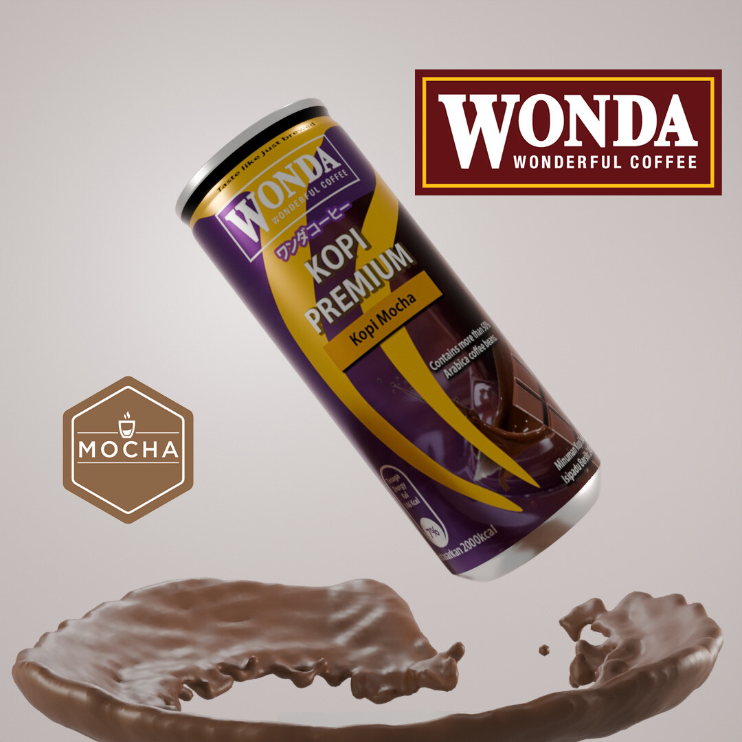 ArtStation - WONDA Coffee Mocha – Short Commercial Visual Design Concept
