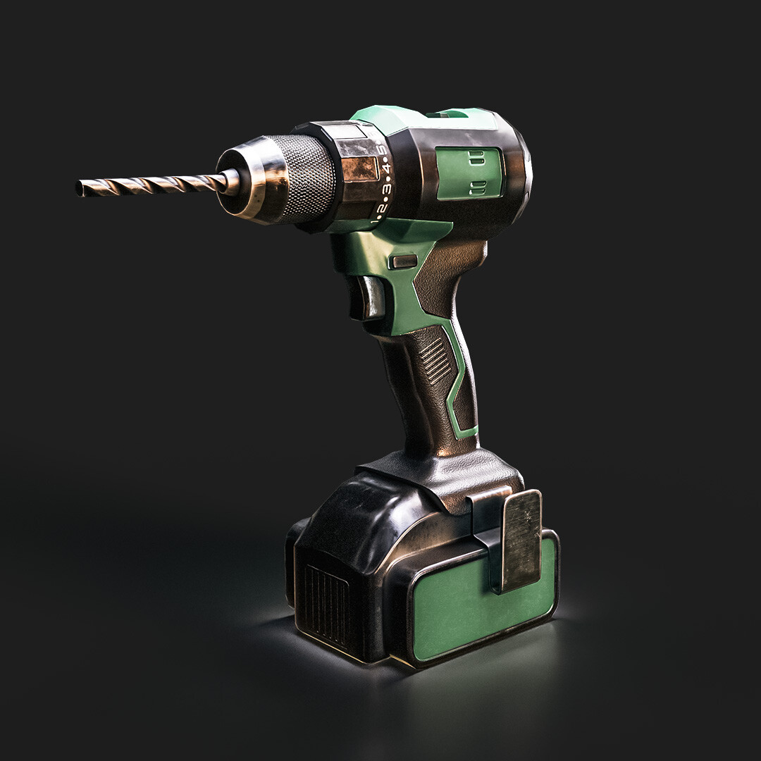 ArtStation - Cordless Drill – Game Ready 3D Model