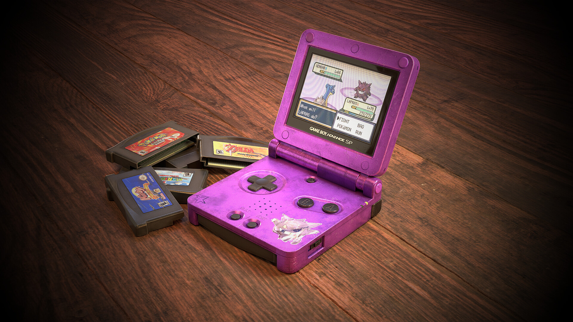 ArtStation - Gameboy Advance SP