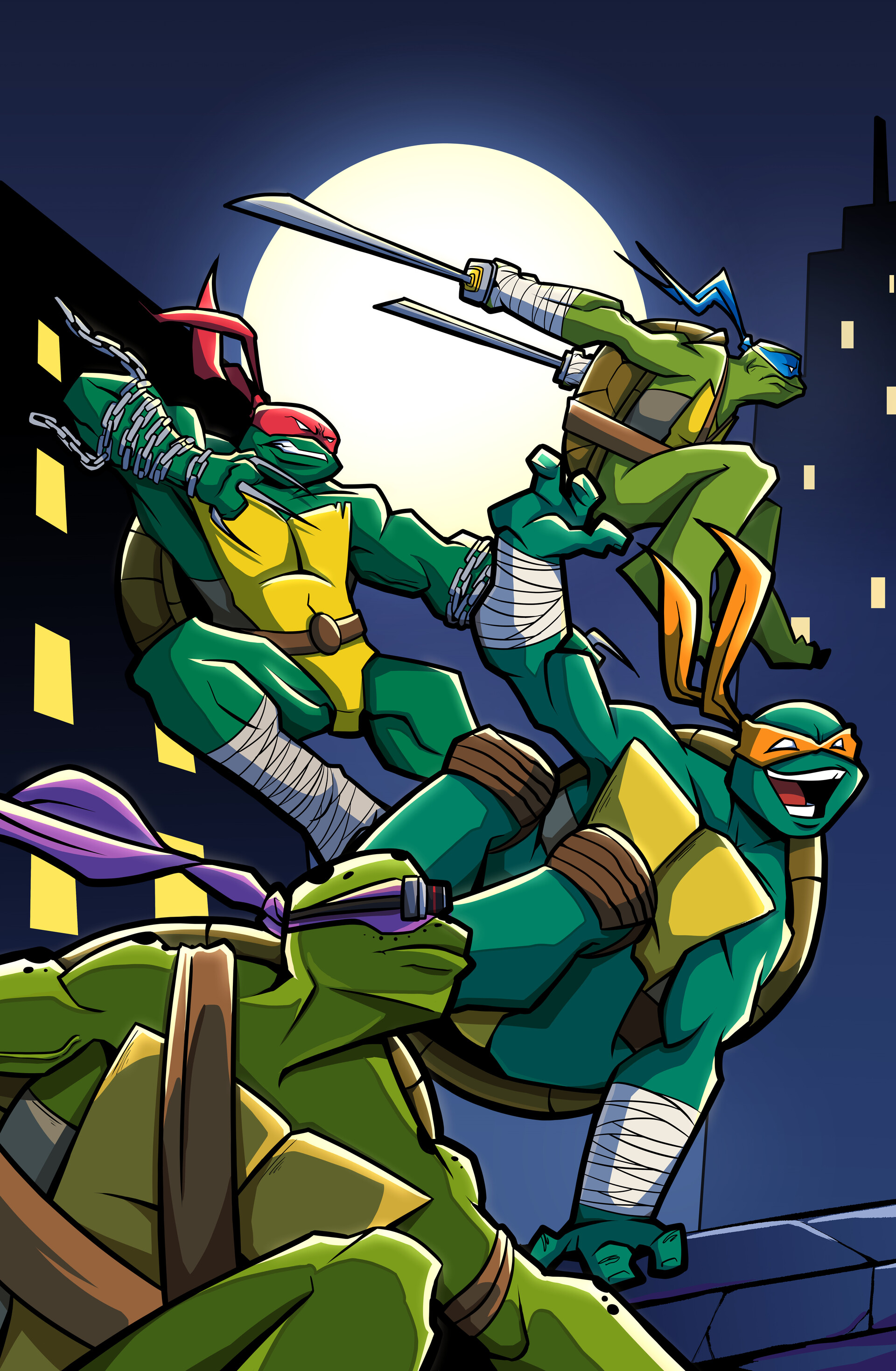 ArtStation - Teenage Mutant Ninja Turtles fan coverart