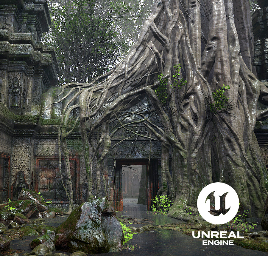 ArtStation - Ta Prohm Temple | 3D Cinematic Render in Unreal Engine 5