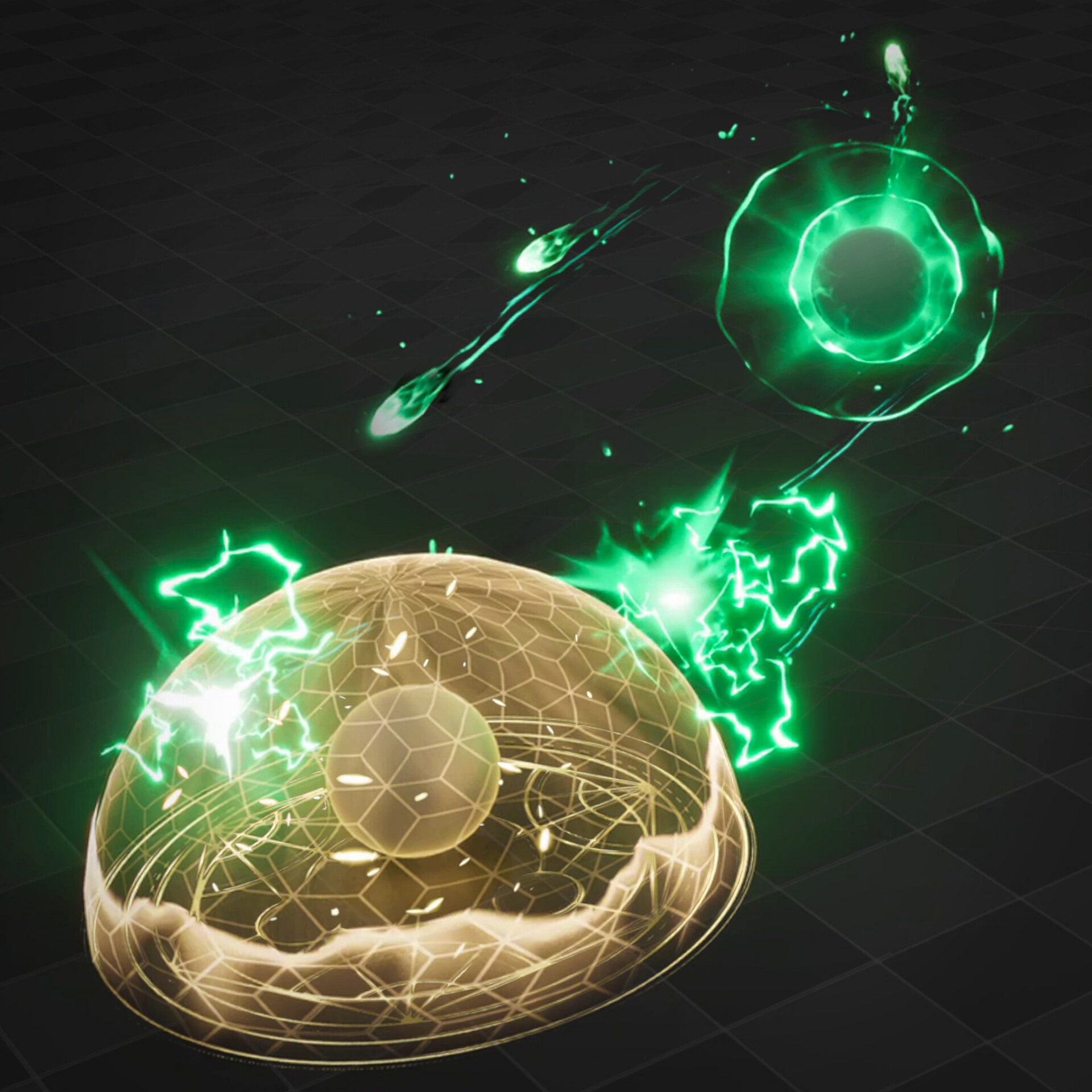 ArtStation - Arcane Shield and Magic Projectiles