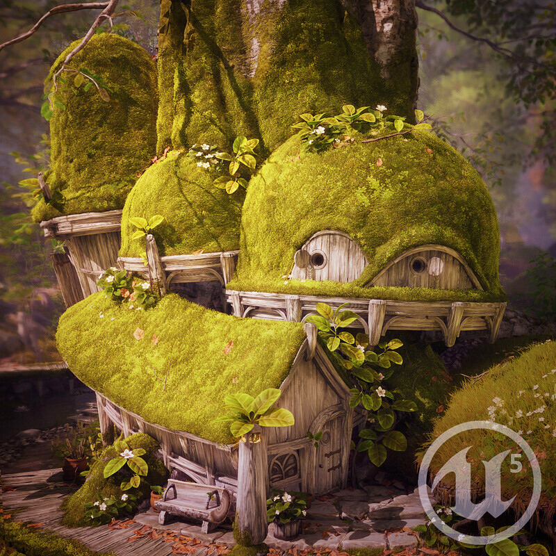 ArtStation - Moss Gardens - UE5