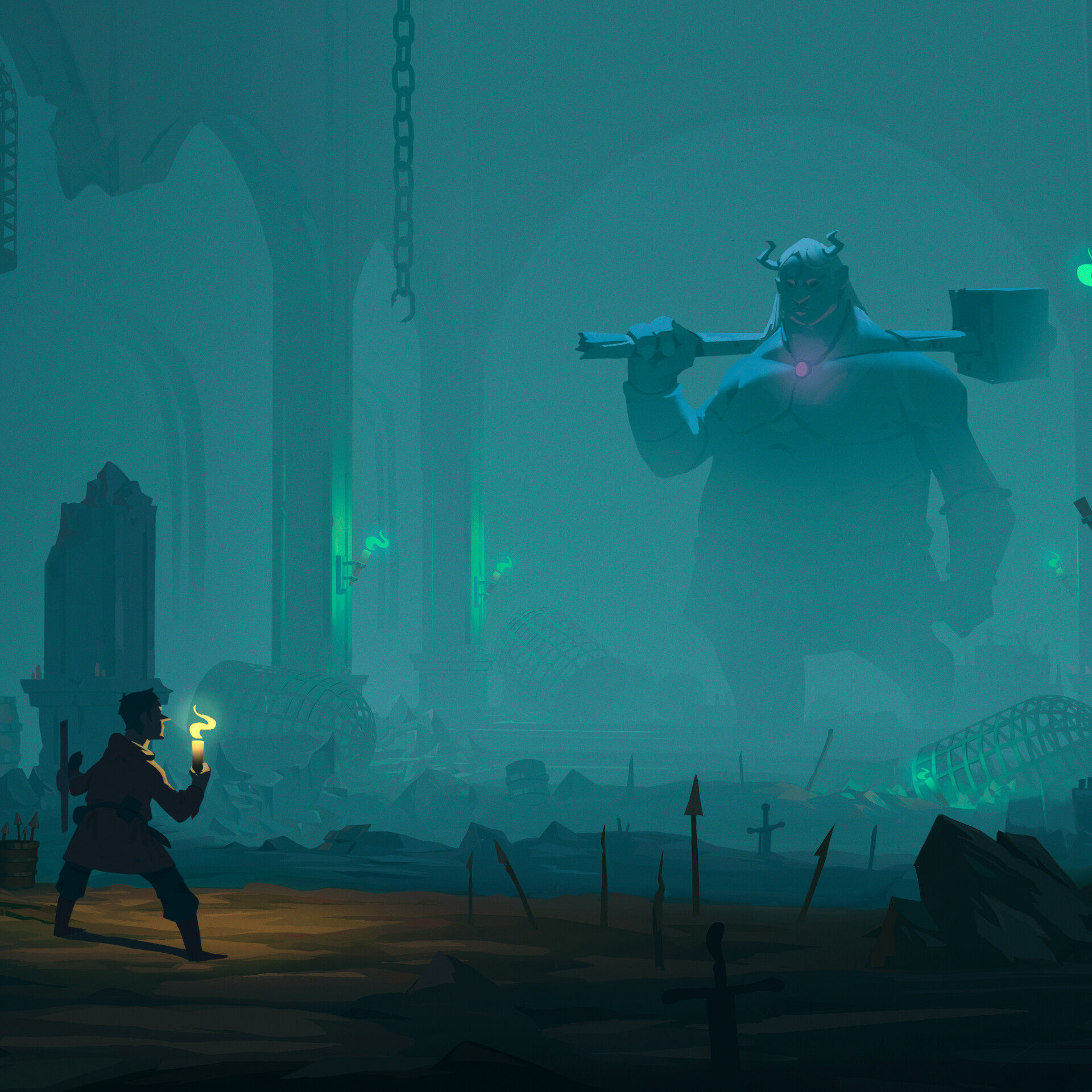 ArtStation - Boss Fight Illustration