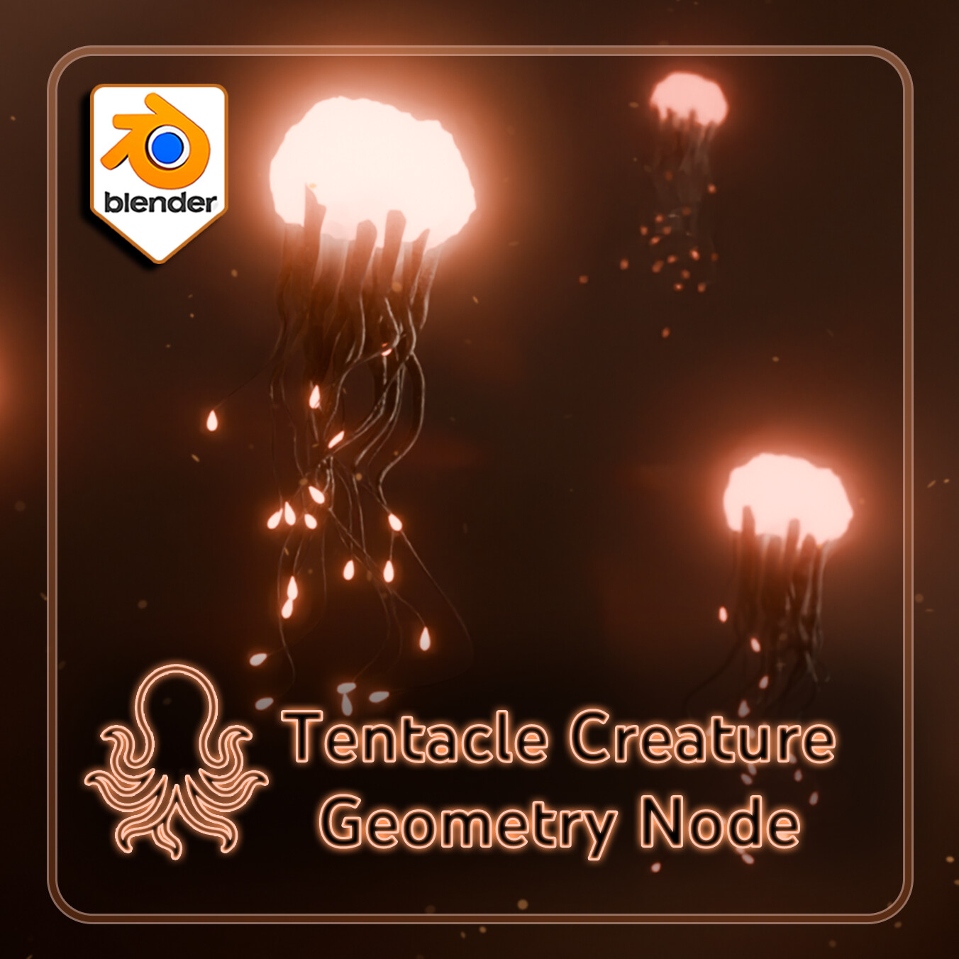 ArtStation - Blender 3DT Tentacle Creature Geometry Node