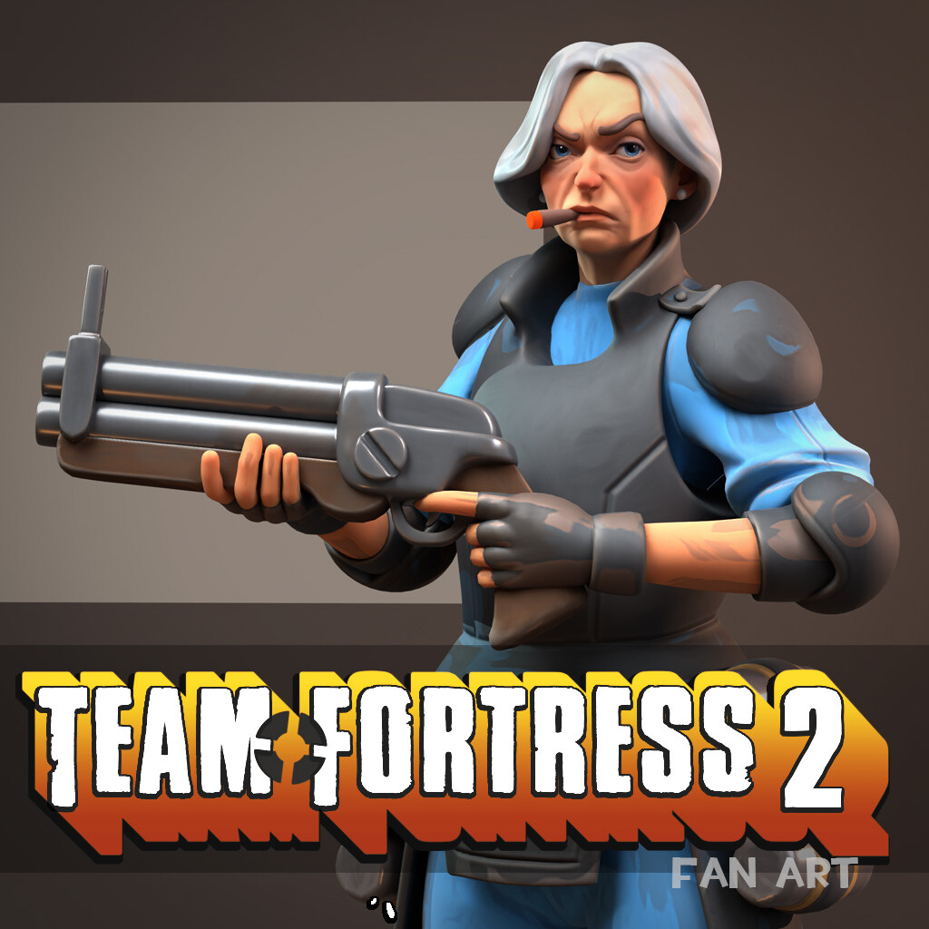 ArtStation - Team Fortress 2 Female