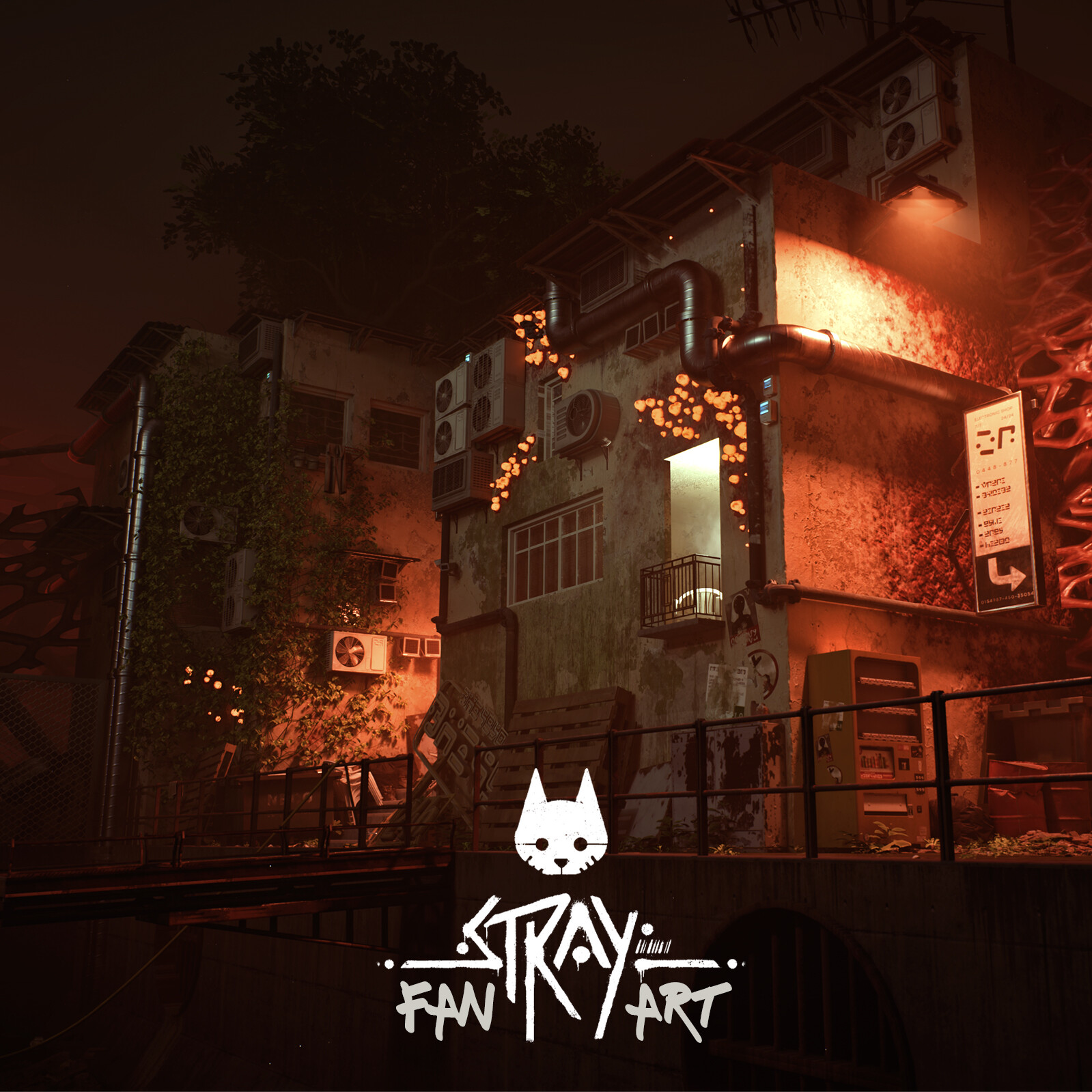 ArtStation - Stray Environment / Fan Art