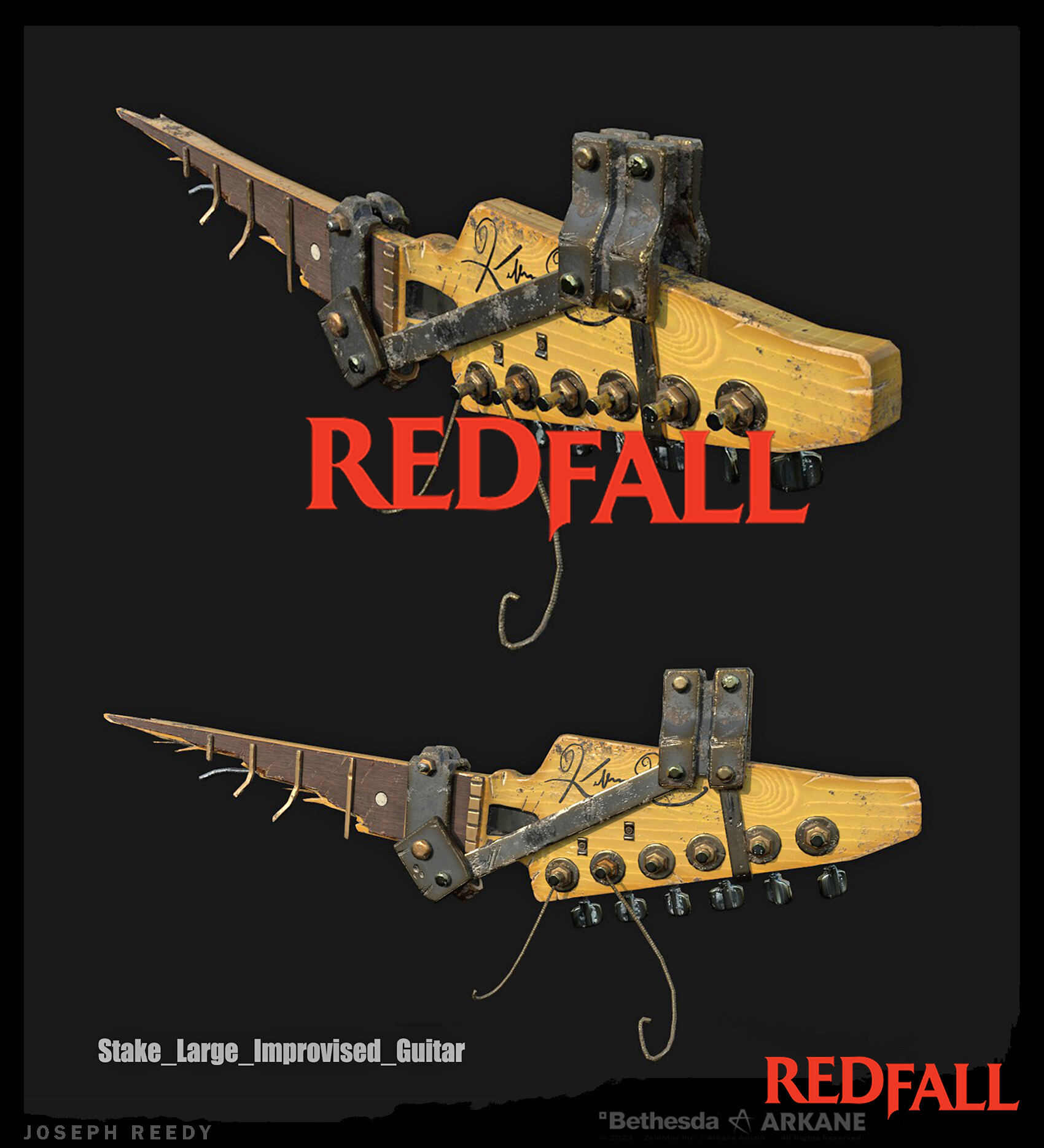 ArtStation - RedFall Large Improvised Stake "Axe Handle"