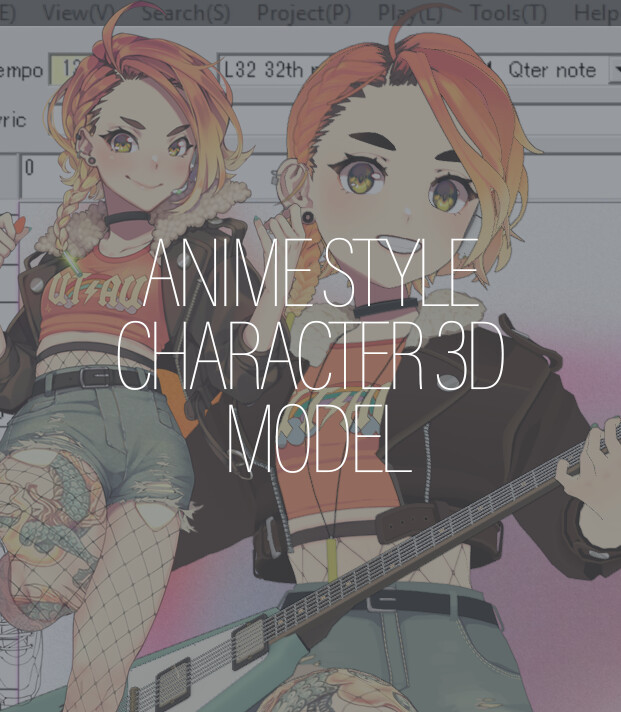 ArtStation - ☆puru-chan anime style 3D model☆