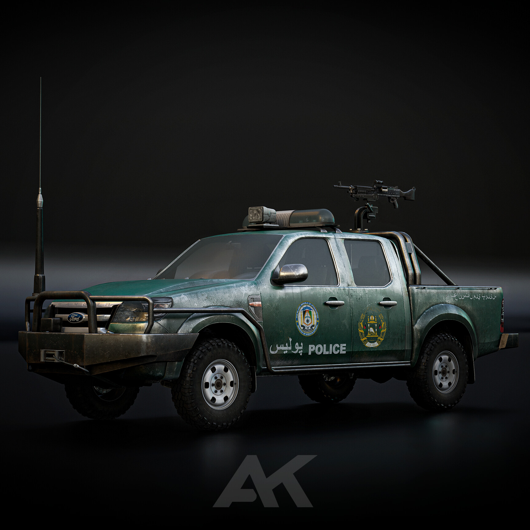 ArtStation - Ford Ranger Tactical Police Vehicle – Afghanistan