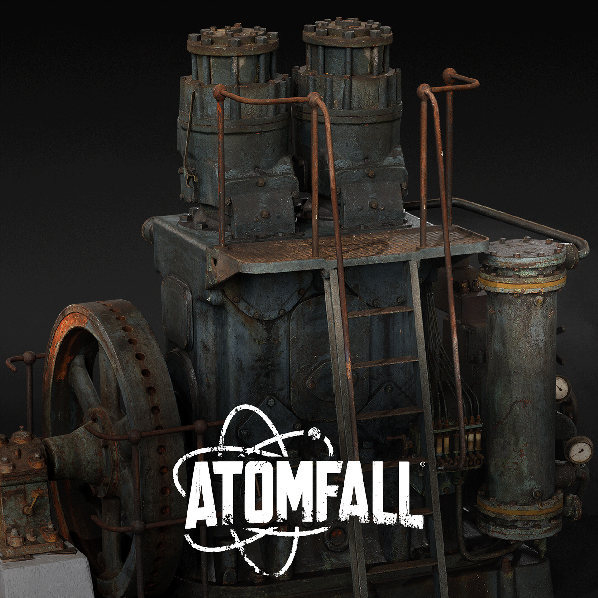 ArtStation - Atomfall | Two Cylinder Diesel Engine Scan