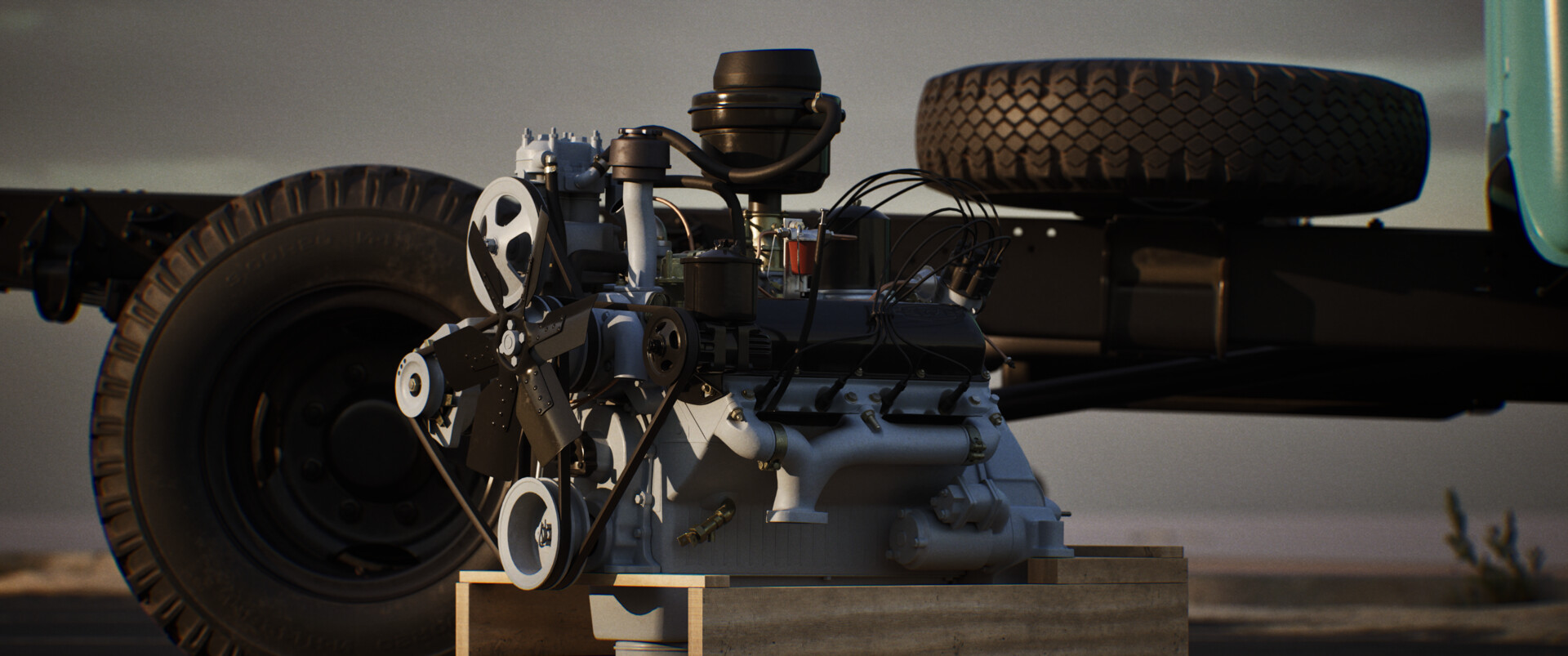 ArtStation - Engine Zil-130