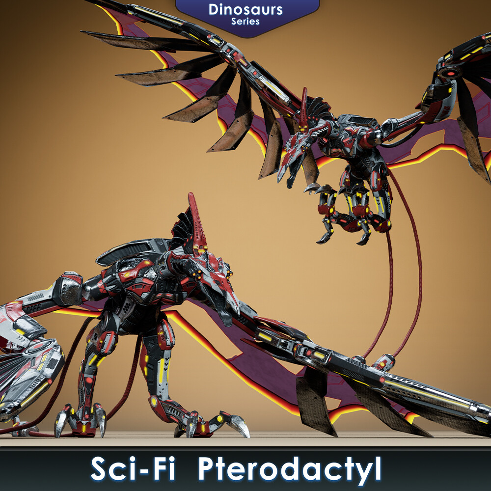 ArtStation - Sci-Fi Pterodactyl