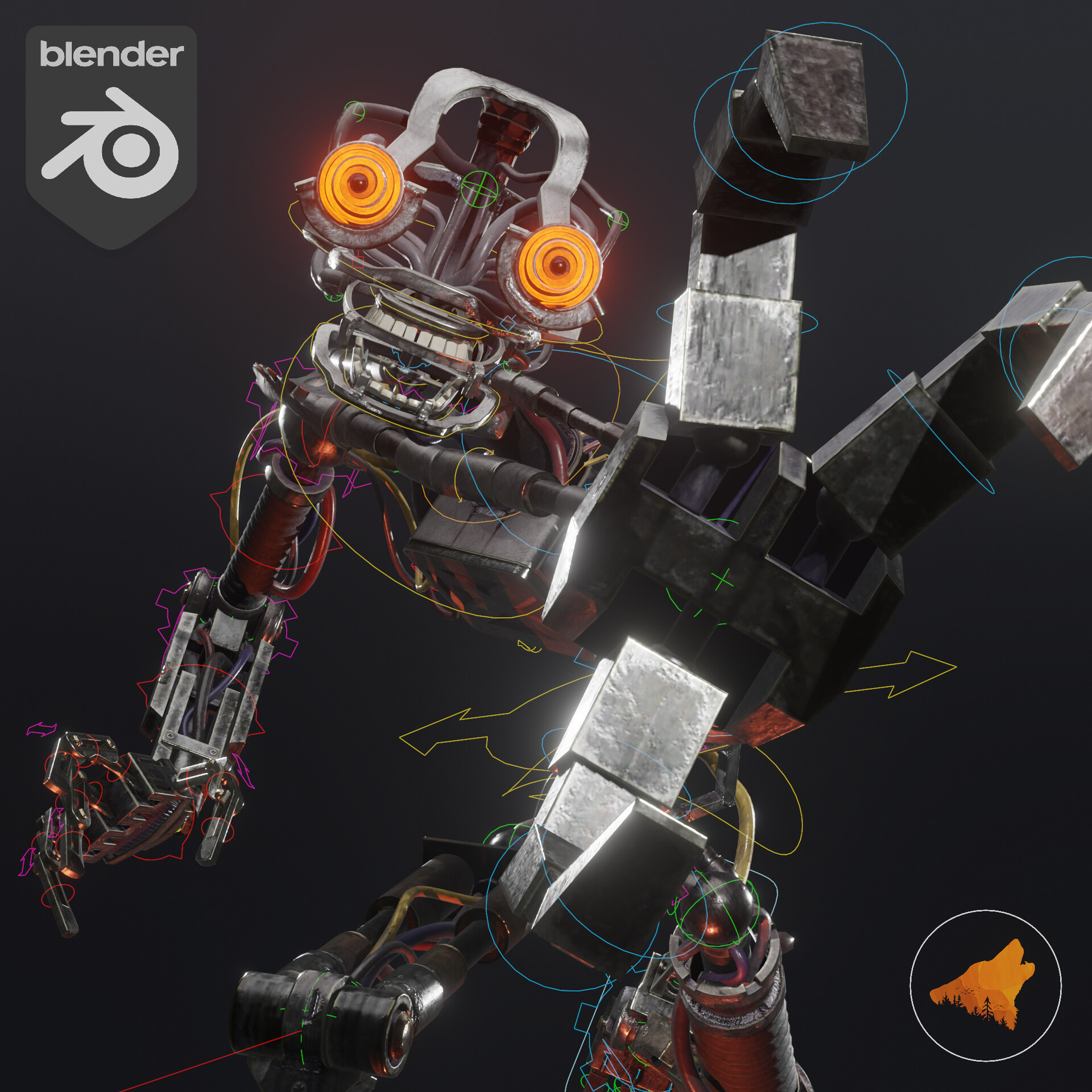 ArtStation - Mimic (FNAF_SOTM) - Blender Rig