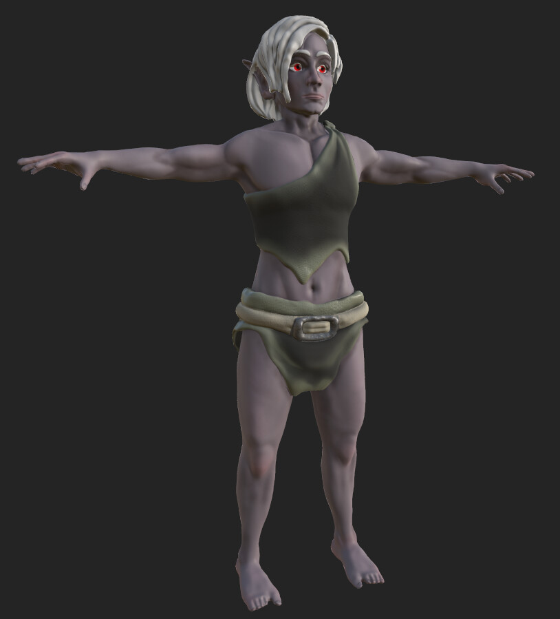 ArtStation - Male Drow Elf