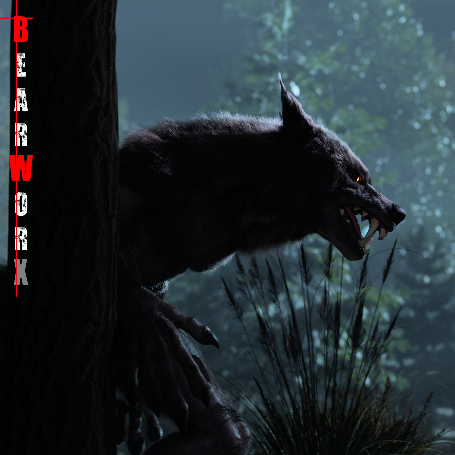 ArtStation - Werewolf (Dogman)