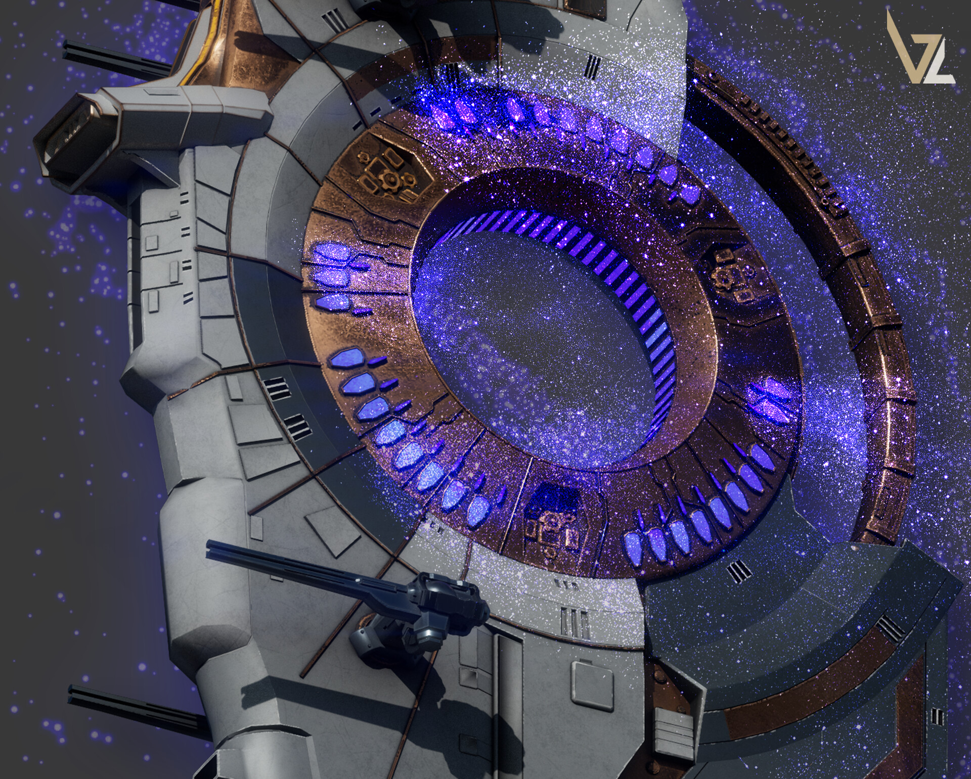 ArtStation - Foundation series / Trireme class Rubicon Imperial Jumpship