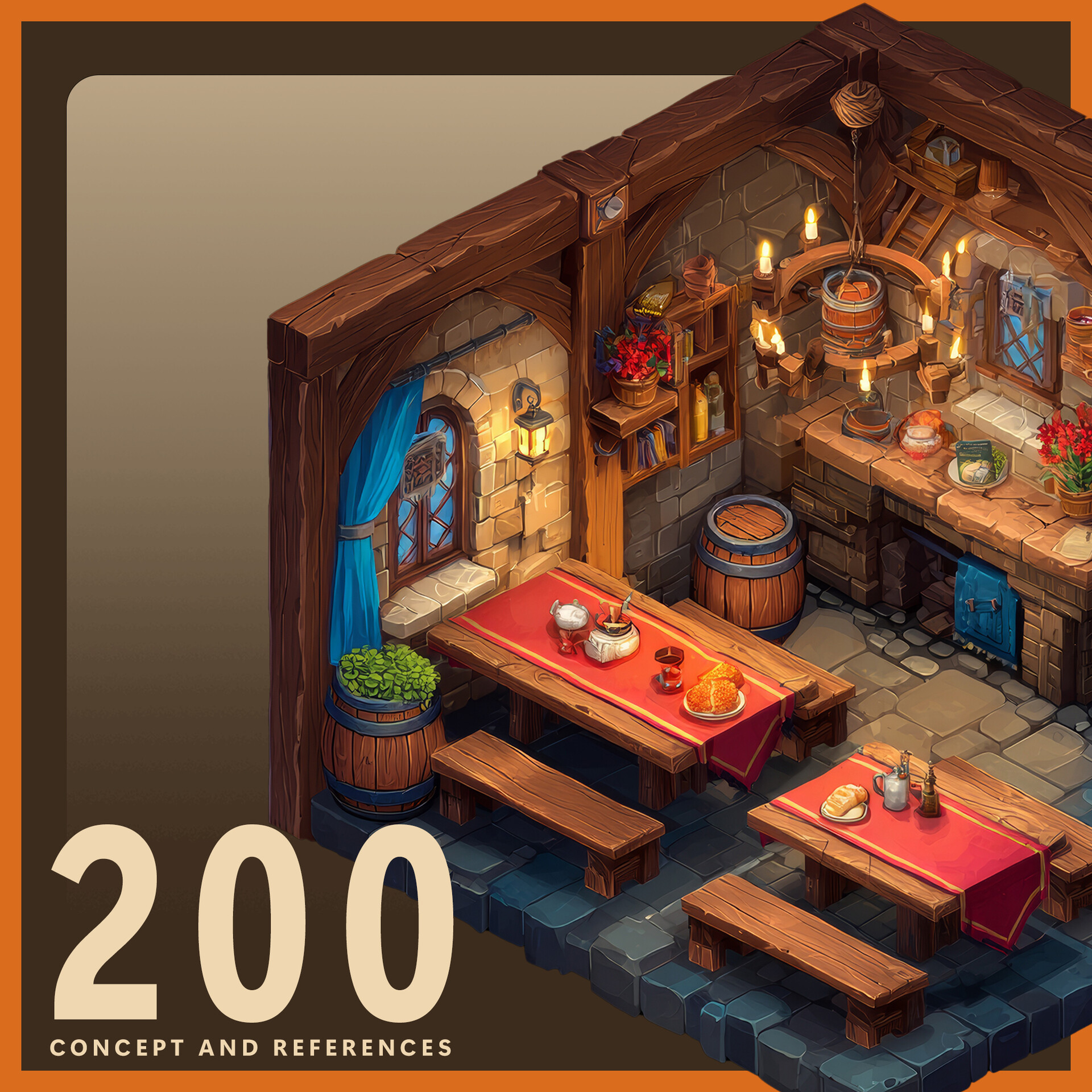 ArtStation - 200 Tavern Interior Concept and Reference