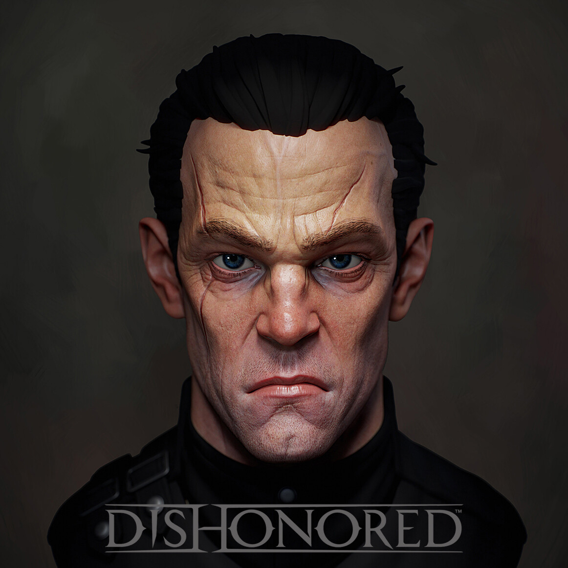 ArtStation - Dishonored Daud Head Study
