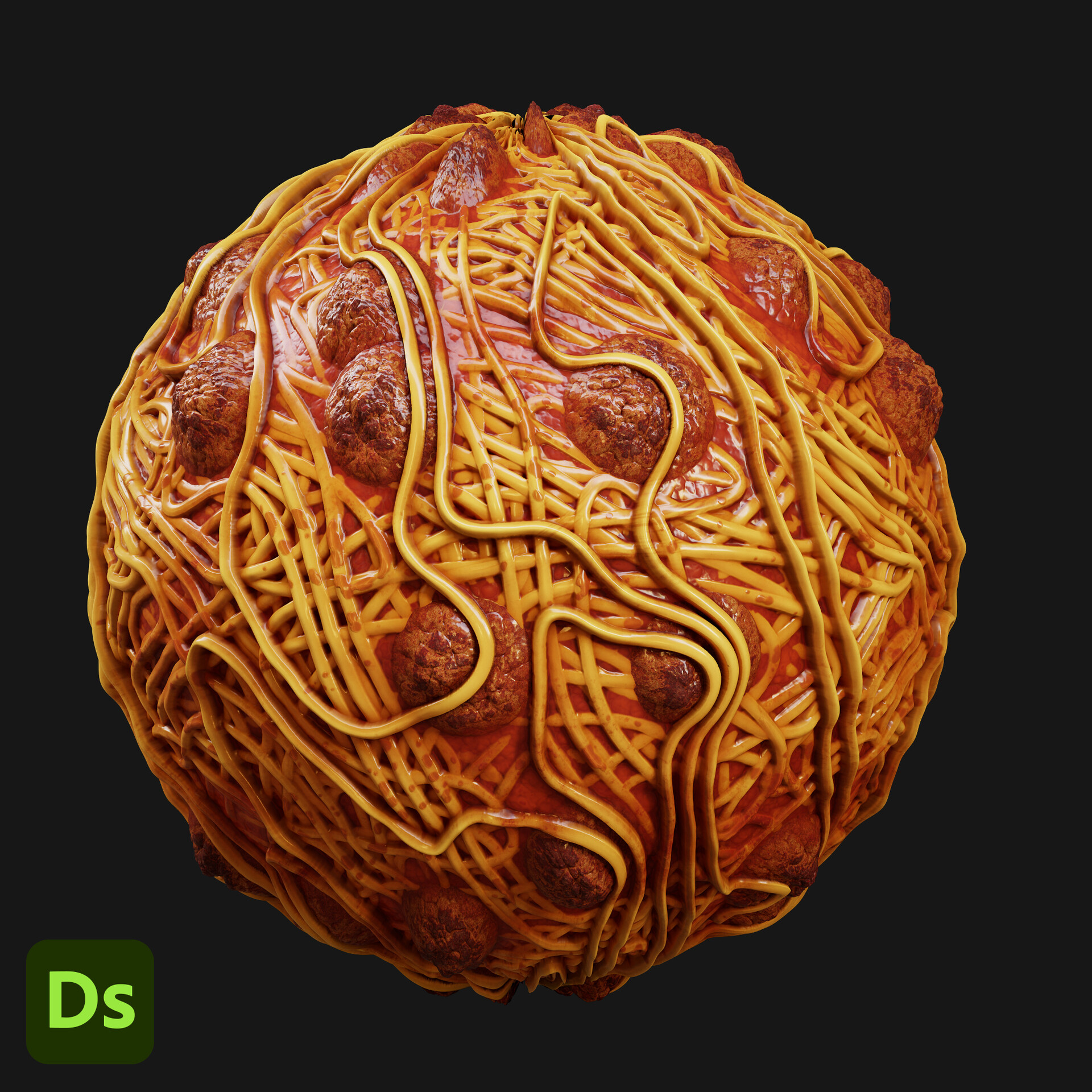 ArtStation - Spaghetti & Meatballs – Procedural Material