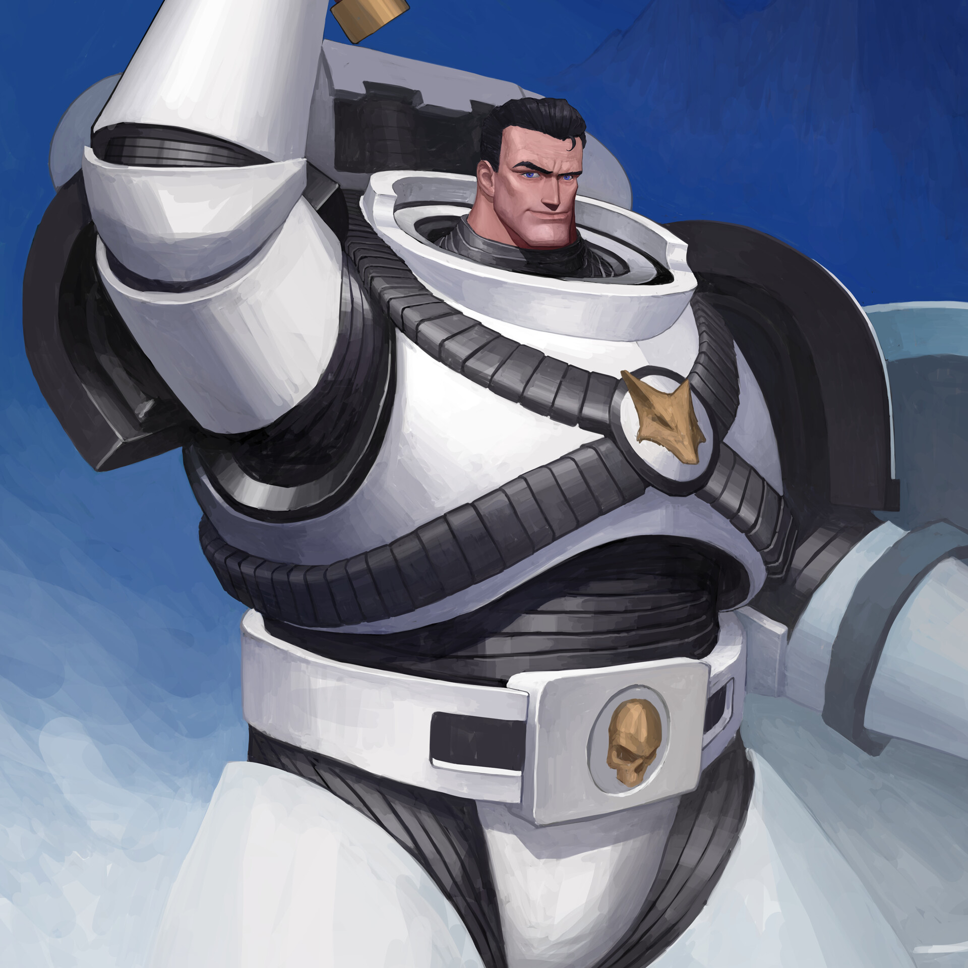 ArtStation - Tarik Torgaddon, Captain of the 2nd Company of the Luna ...