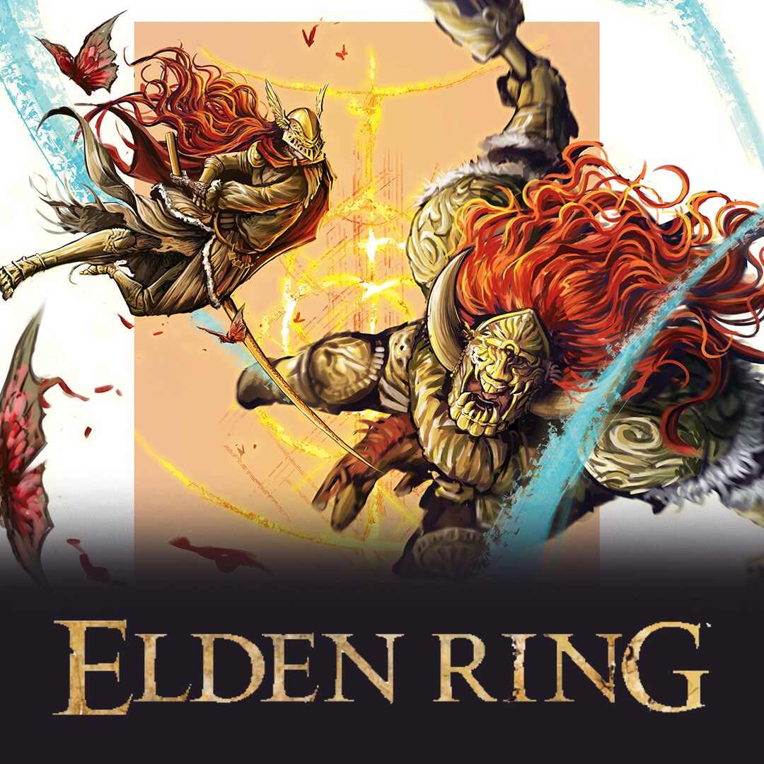 ArtStation - Elden Ring - Malenia vs Radhan Fanart