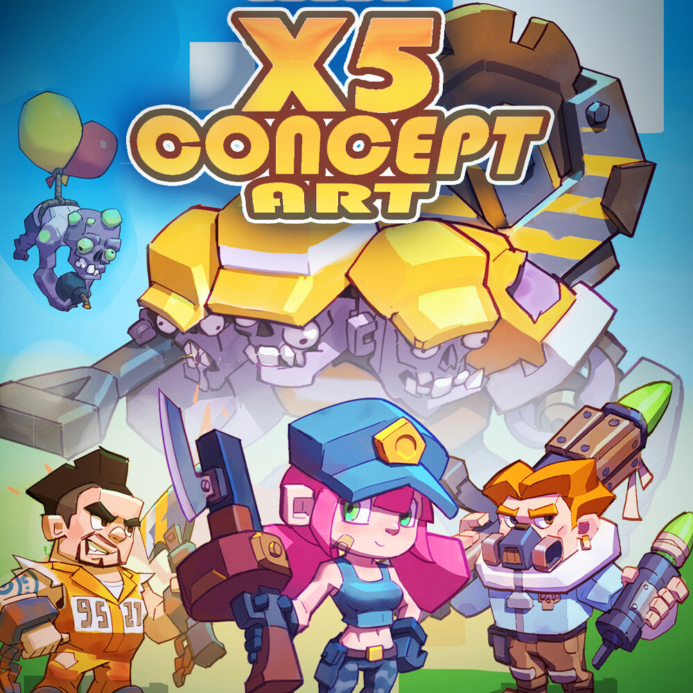 ArtStation - Early exploration of art style for mobile game projects