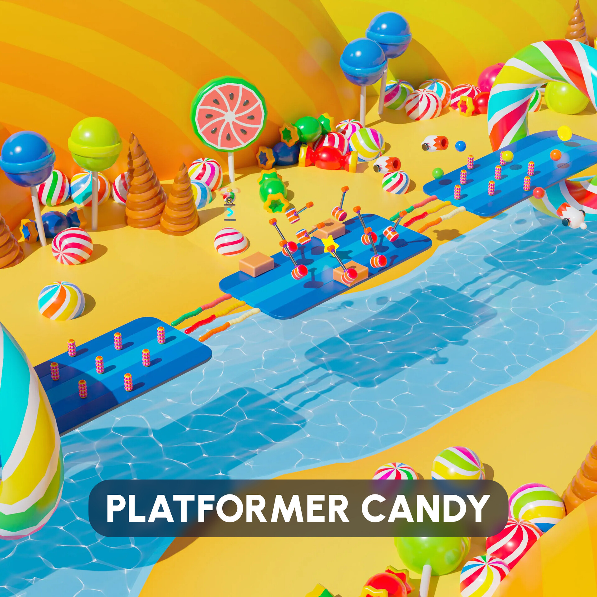 ArtStation - Platformer 4 Candy