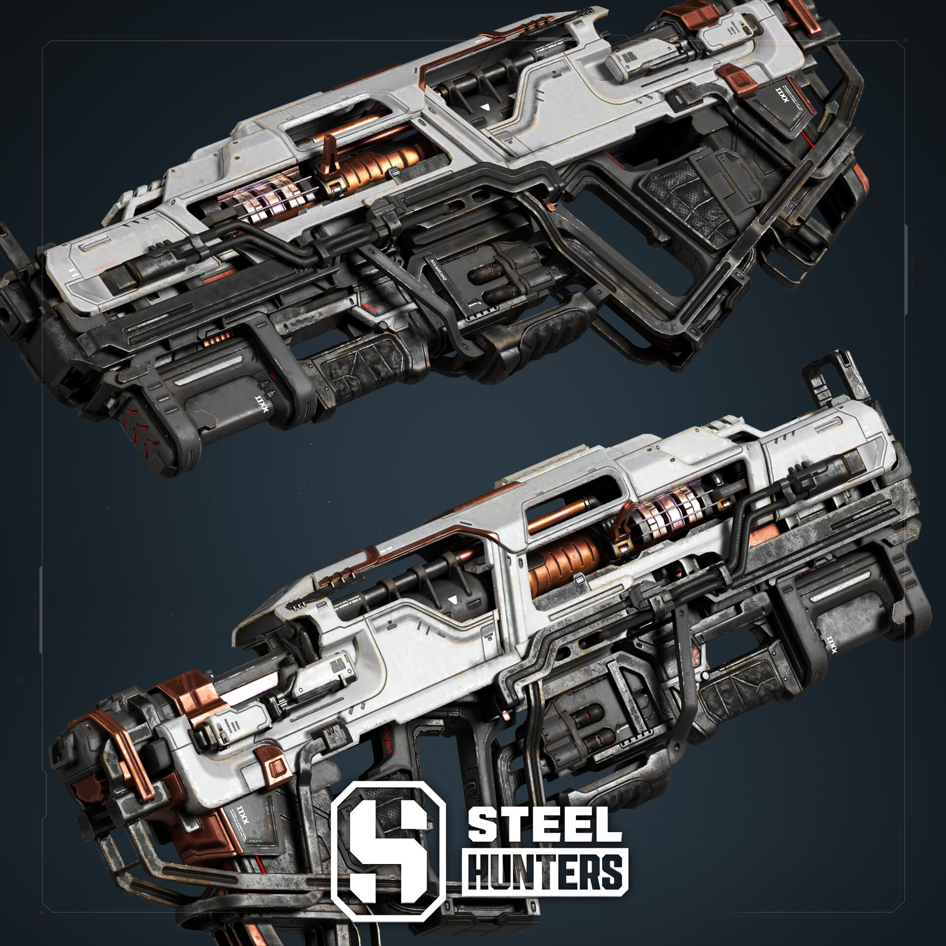 ArtStation - STEEL HUNTERS - Trenchwalker - Provocator - Weapon
