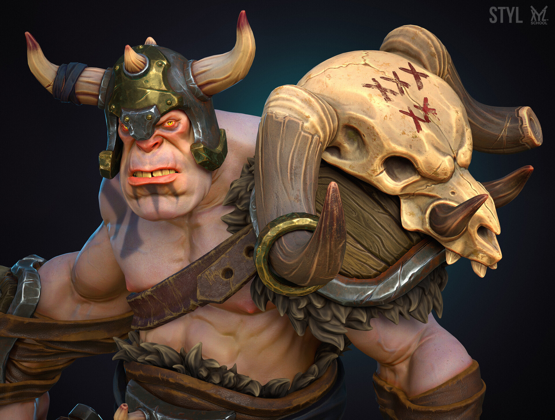 ArtStation - The Barbarian. Big arms - small problems.