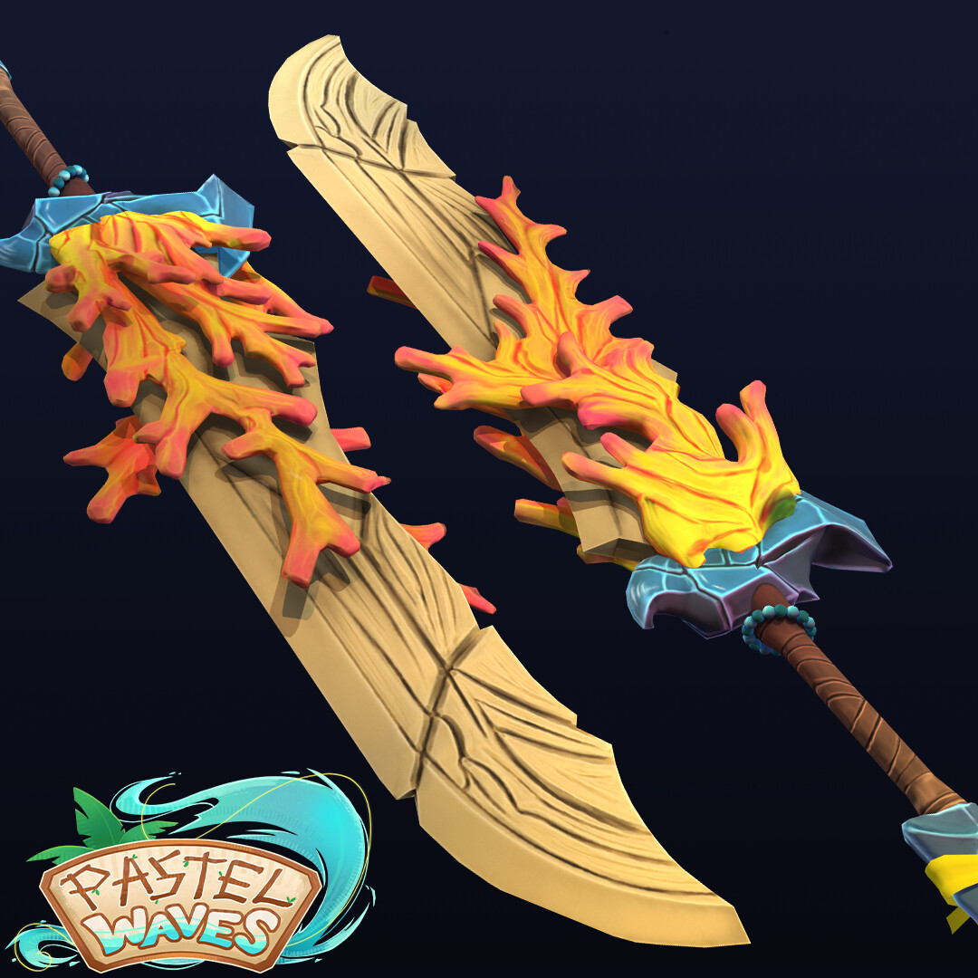 ArtStation - Coral Sword : Pastel Waves