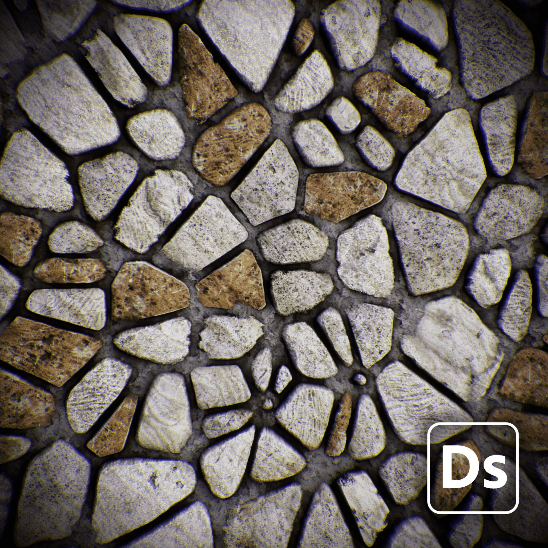 ArtStation - Random Stone Wall | Tile Texture