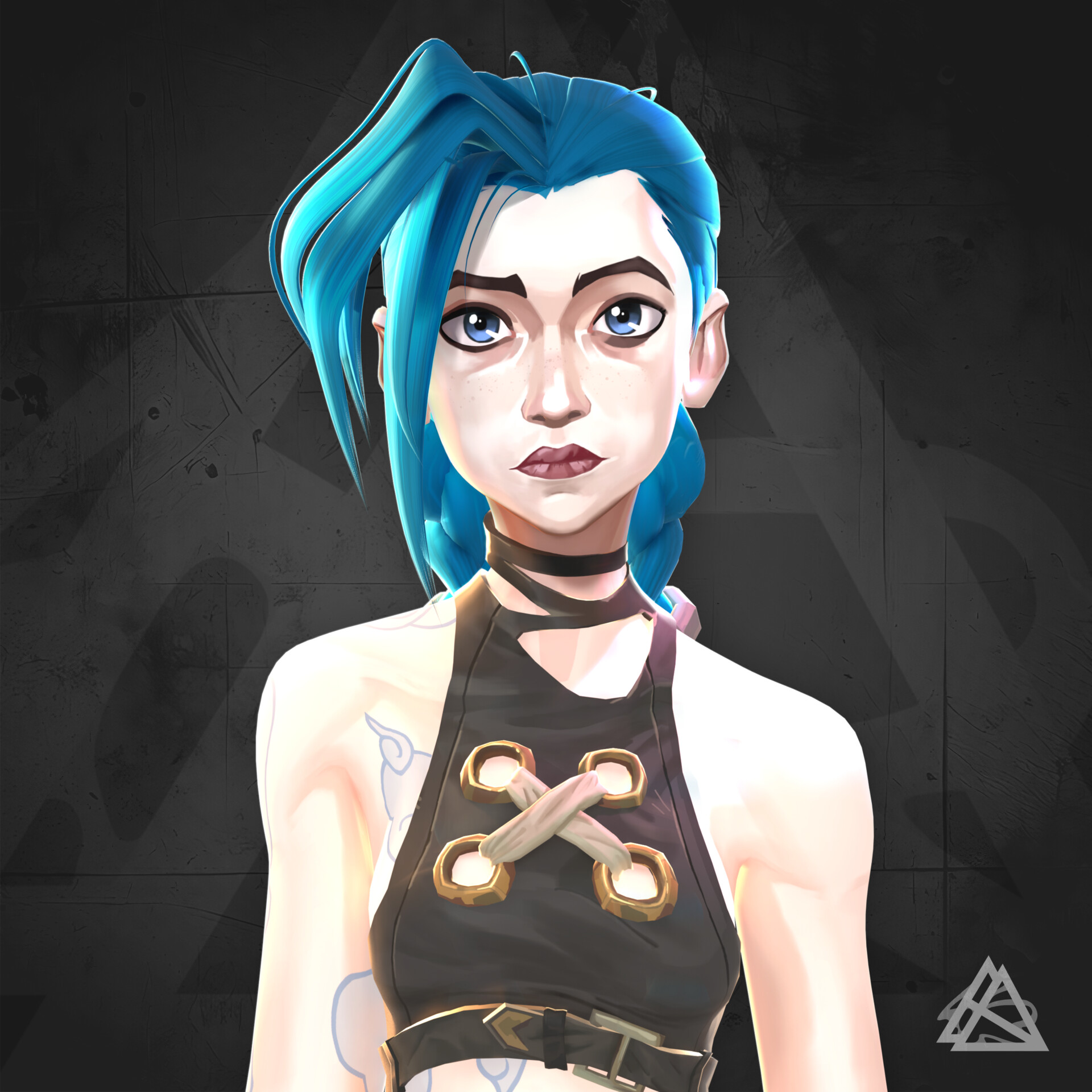 ArtStation - Jinx - Arcane Fan Art (3D Model Recreation)