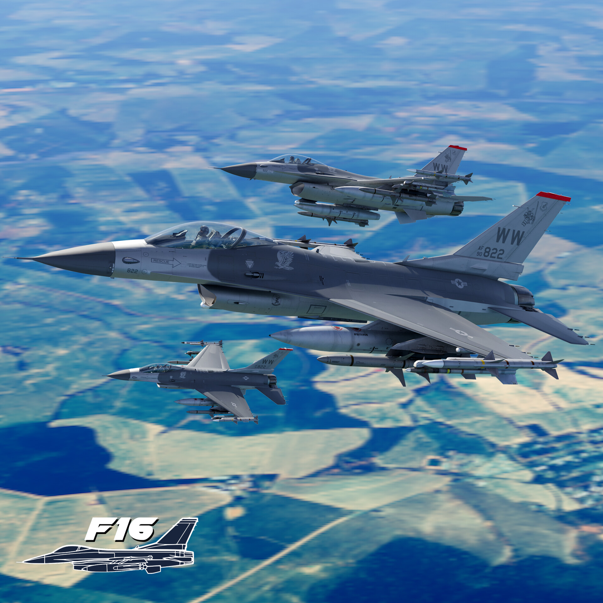 ArtStation - F-16 Fighting Falcon