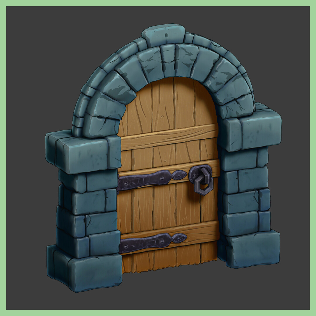 ArtStation - Stylized door