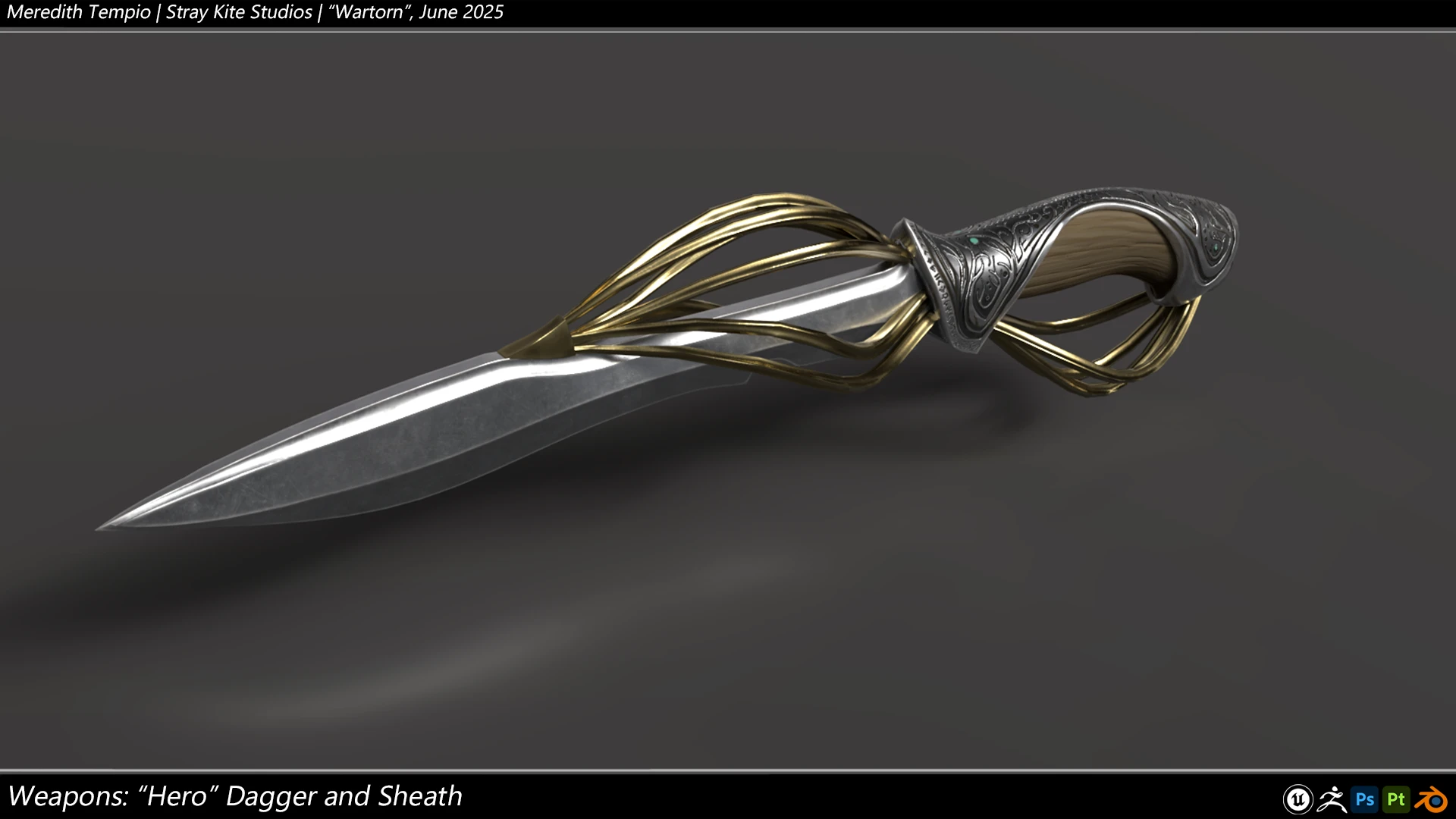 ArtStation - Weapons of "Wartorn": Hero Dagger