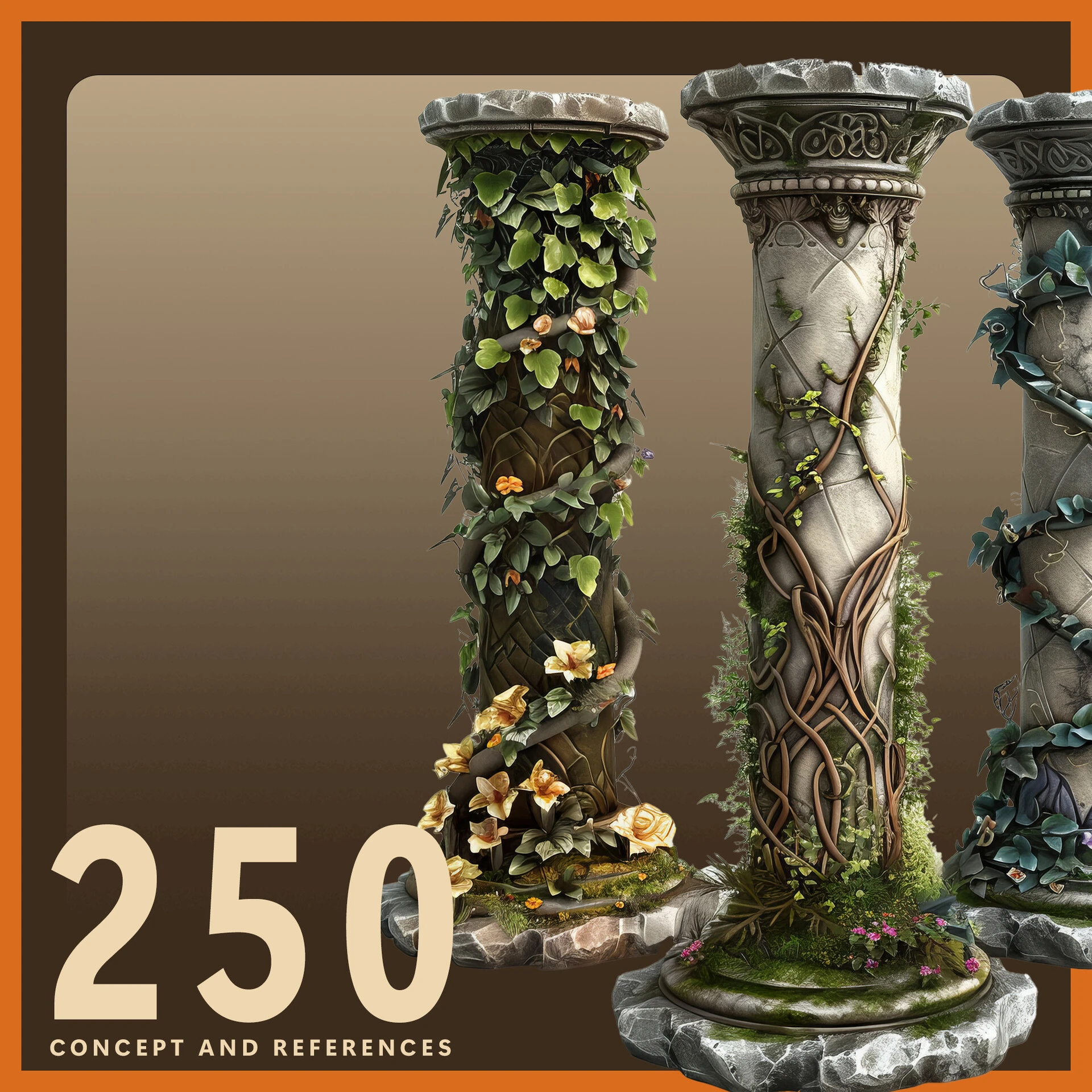 ArtStation - 250 Fantasy Pillars Concept and Reference