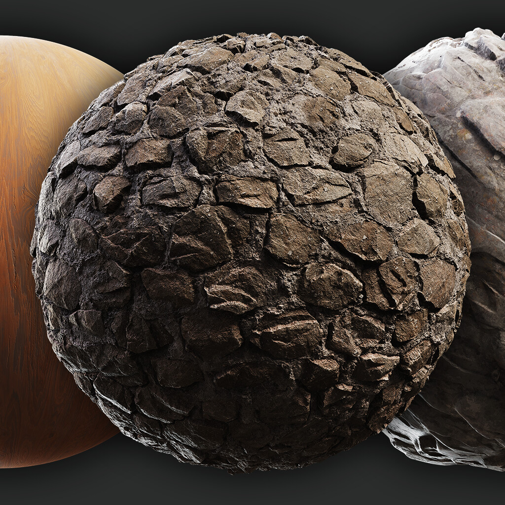 ArtStation - Procedural Material Collection – Stone & Wood