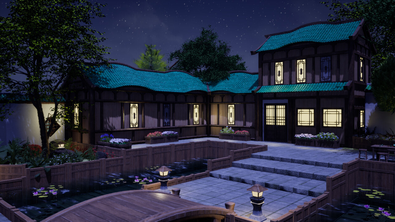 ArtStation - Cottage Village - Stylized 3D Enviroment in Unreal Engine