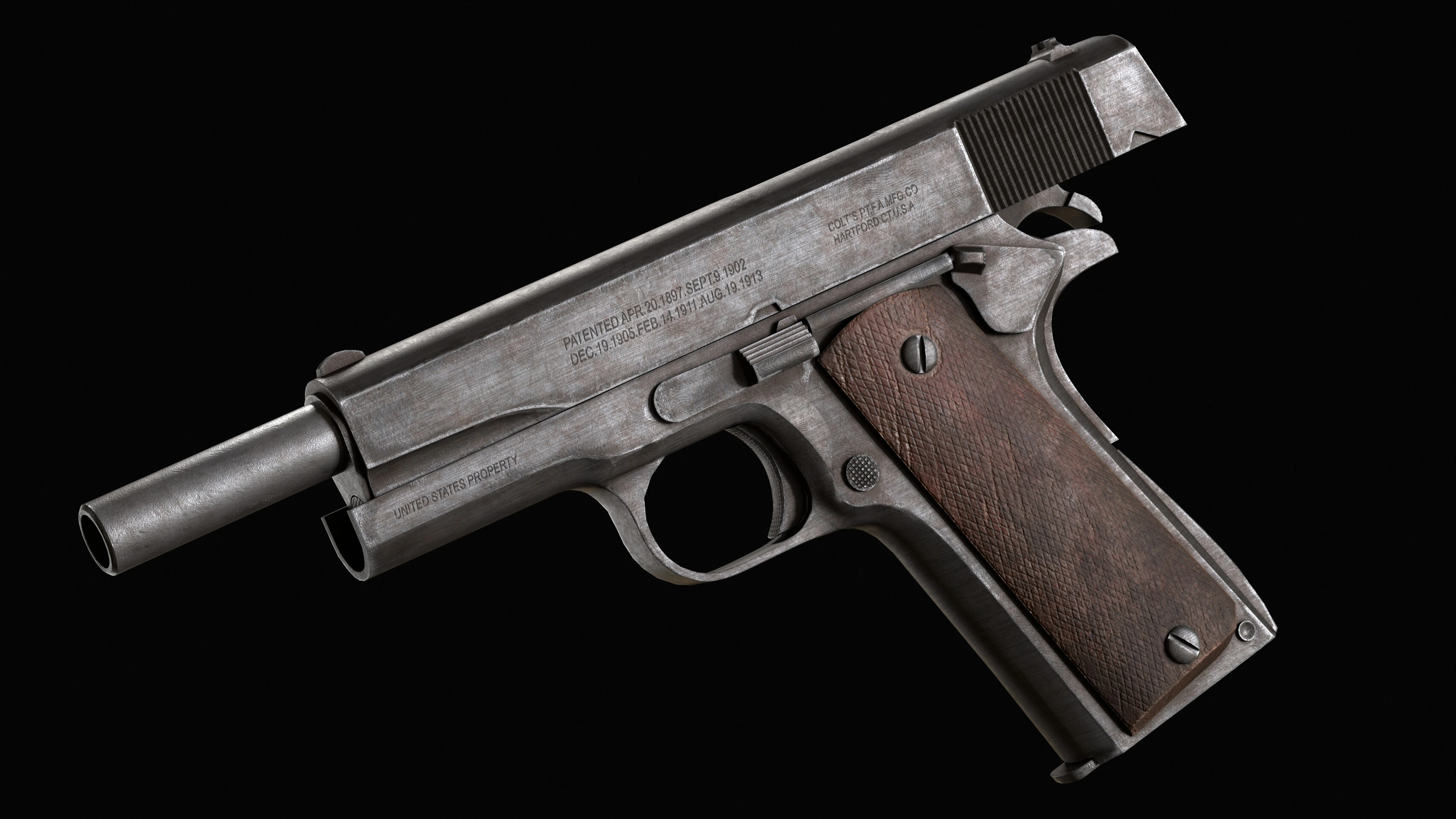 ArtStation - M1911 Pistol - Game Ready