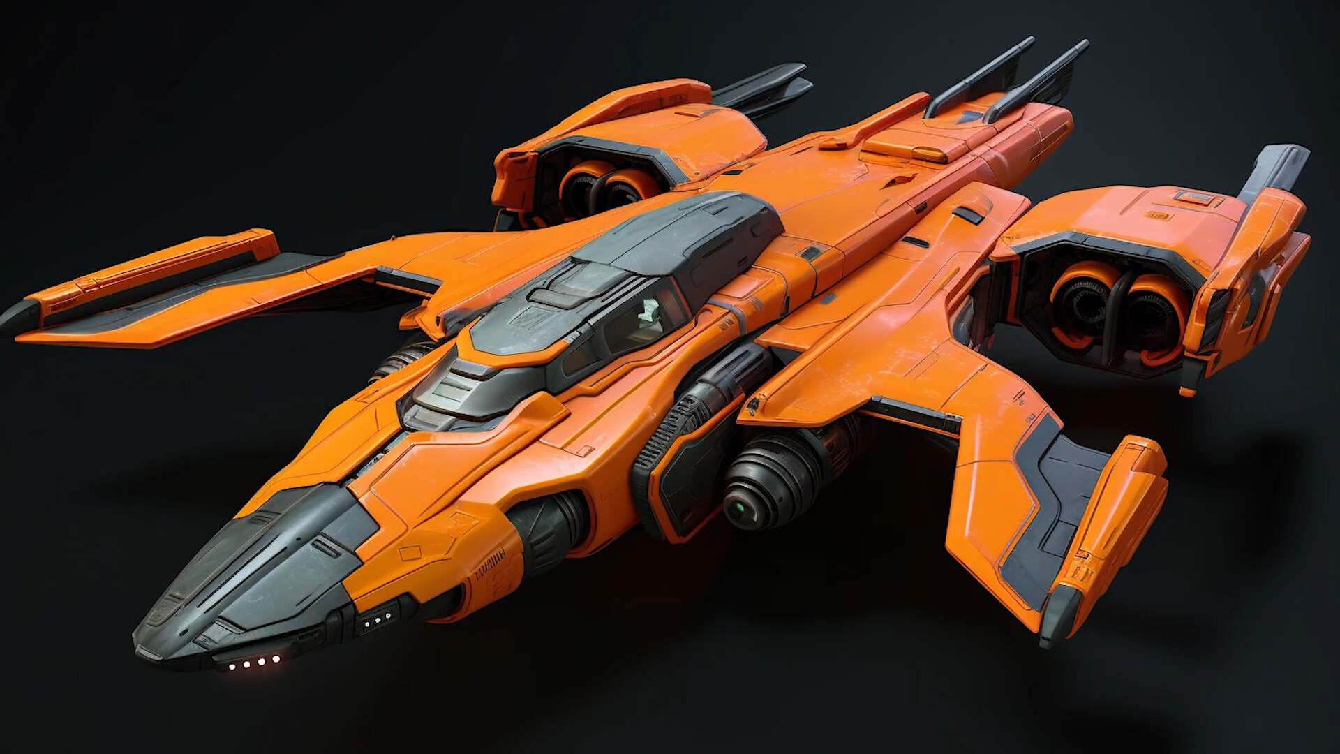 ArtStation - Starfield Fighter Spaceship