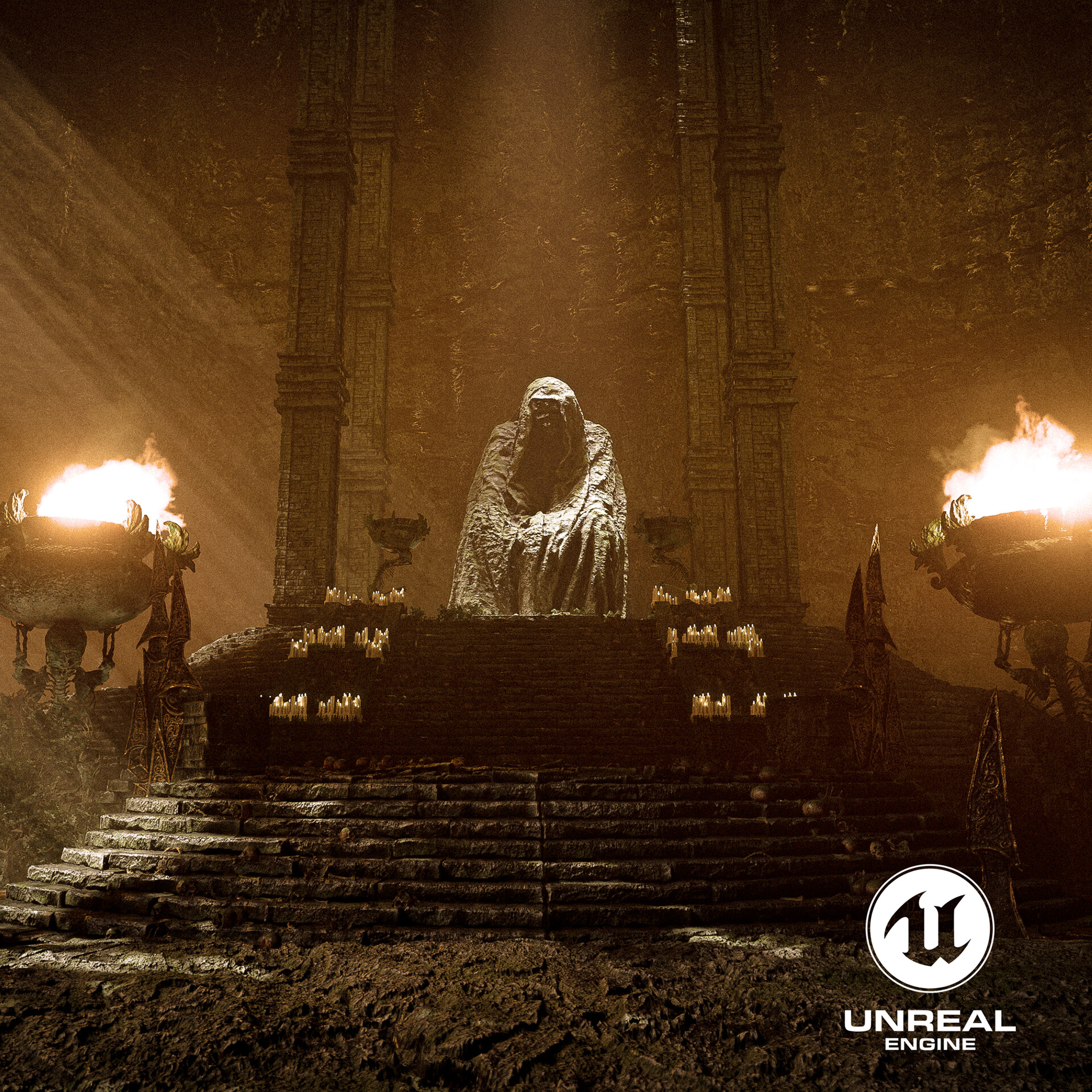 ArtStation - Golden Dungeon - Scene Relight