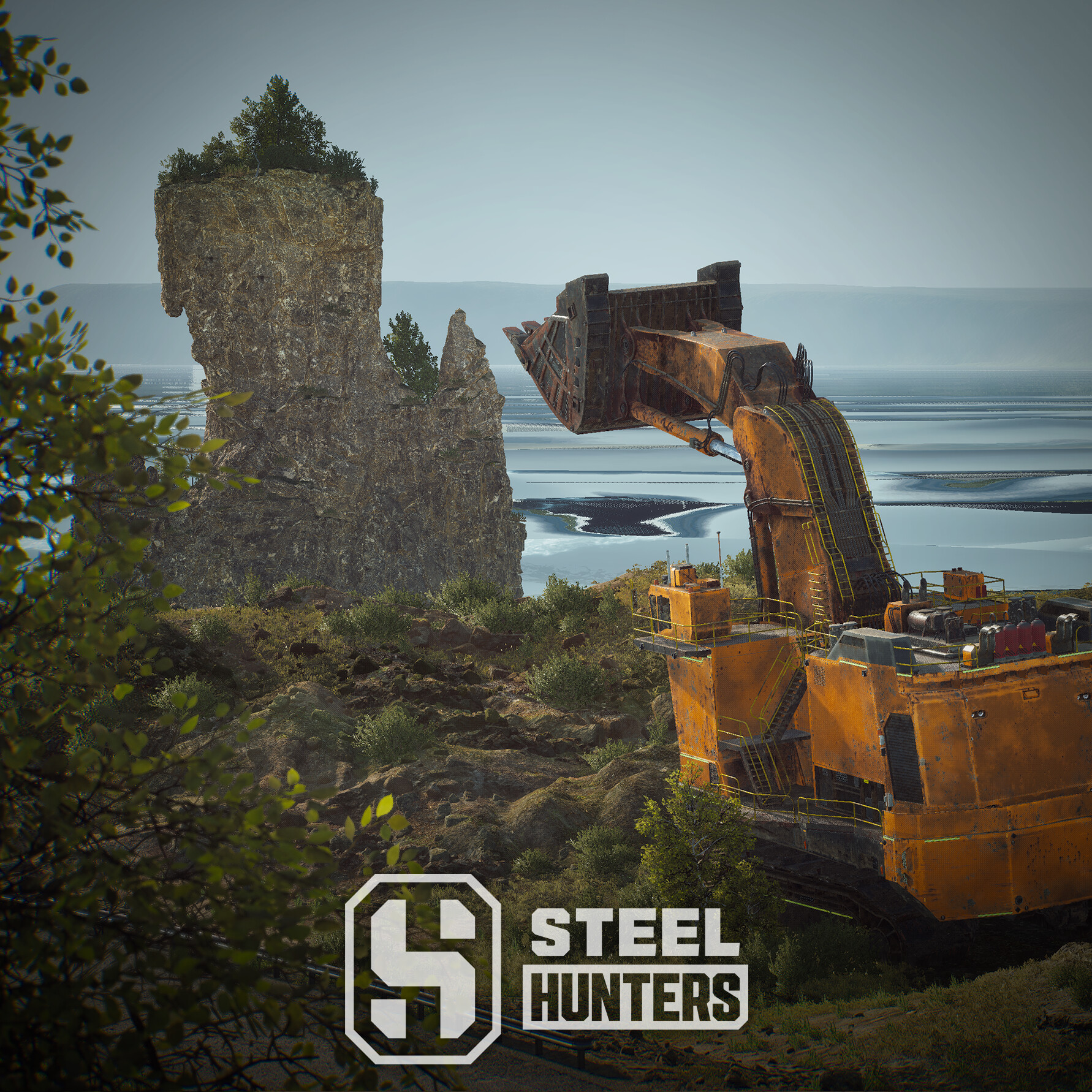 ArtStation - STEEL HUNTERS - Quarry Map - Land Reclamation - Level Art