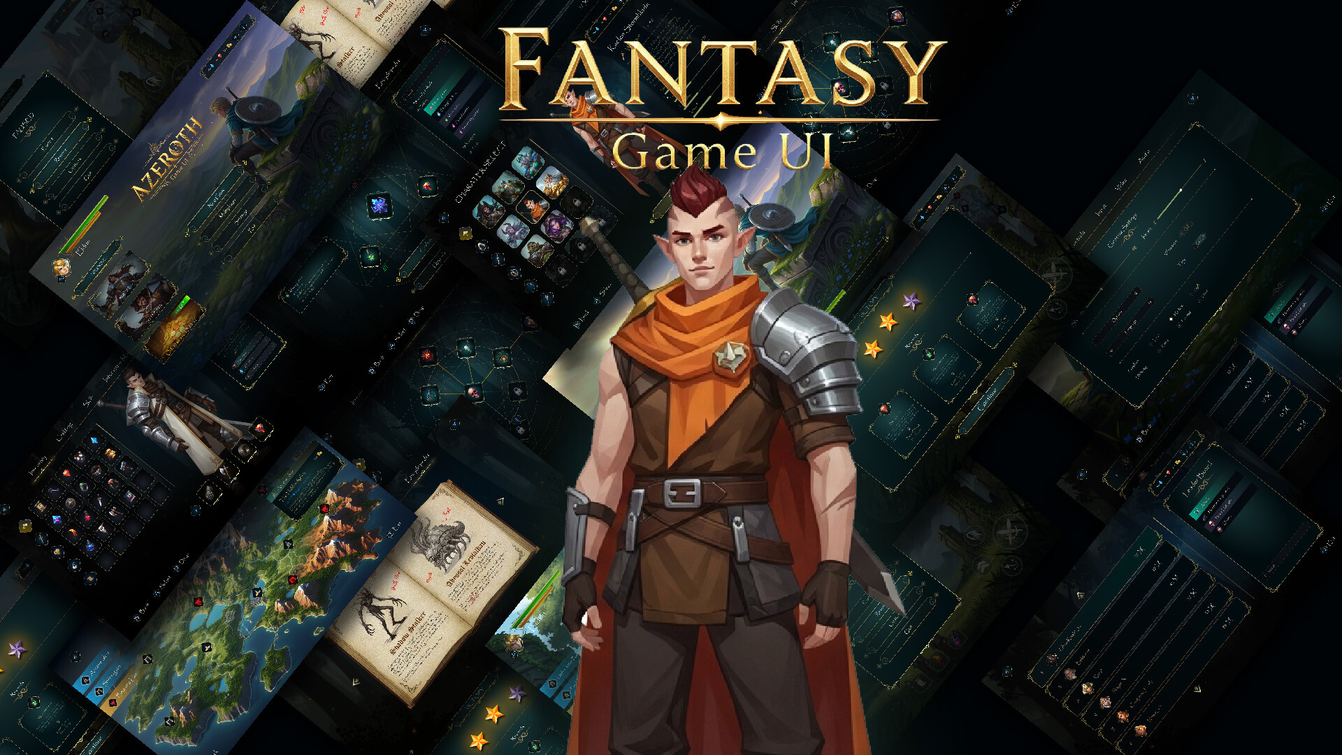 ArtStation - FANTASY RPG UI ASSET PACK [Legend of Azeroth]