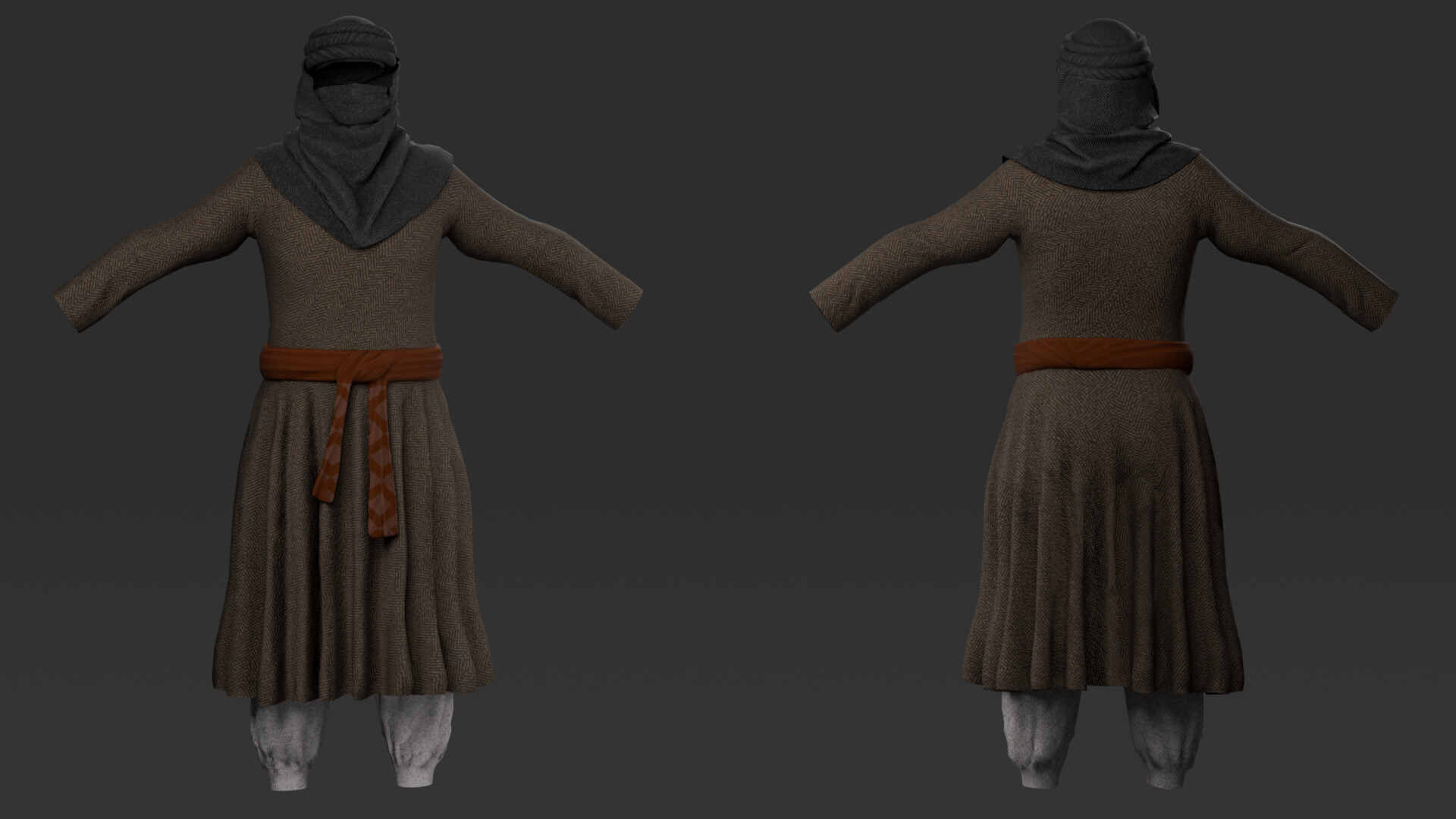 Robin - Desert Nomad Outfit – 3D Character Clothing