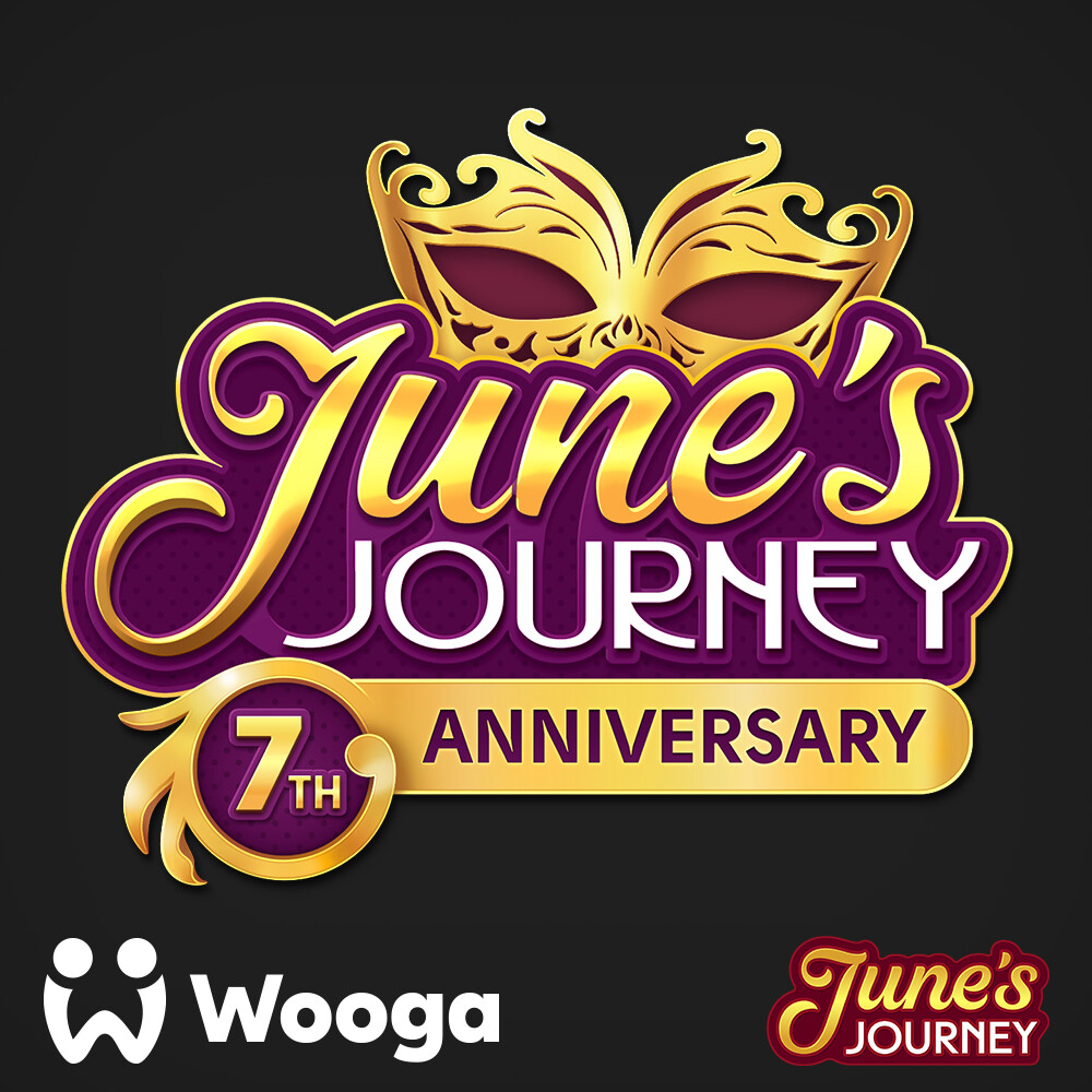 ArtStation - Wooga – June’s Journey - 7th Anniversary Logo