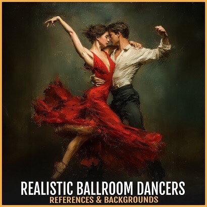 ArtStation - 303 Realistic ballroom dancers, oil paint
